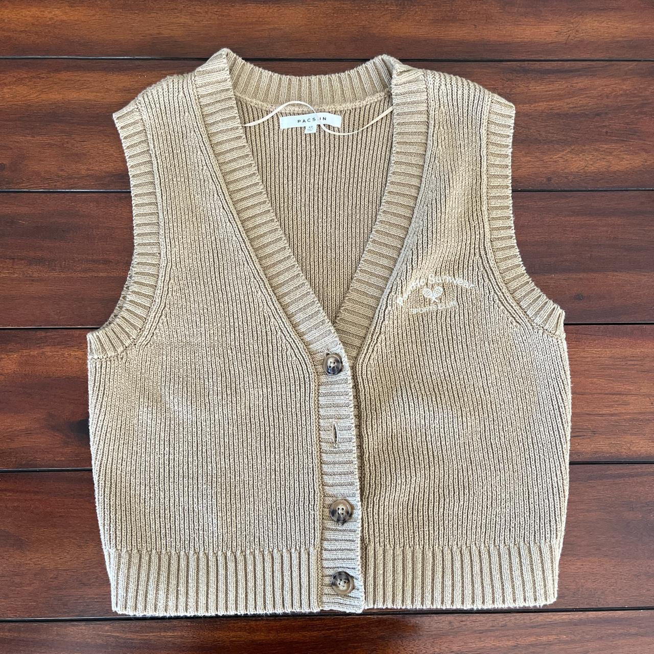 Pacsun Sweater Vest / Size XS but could fit small or... - Depop