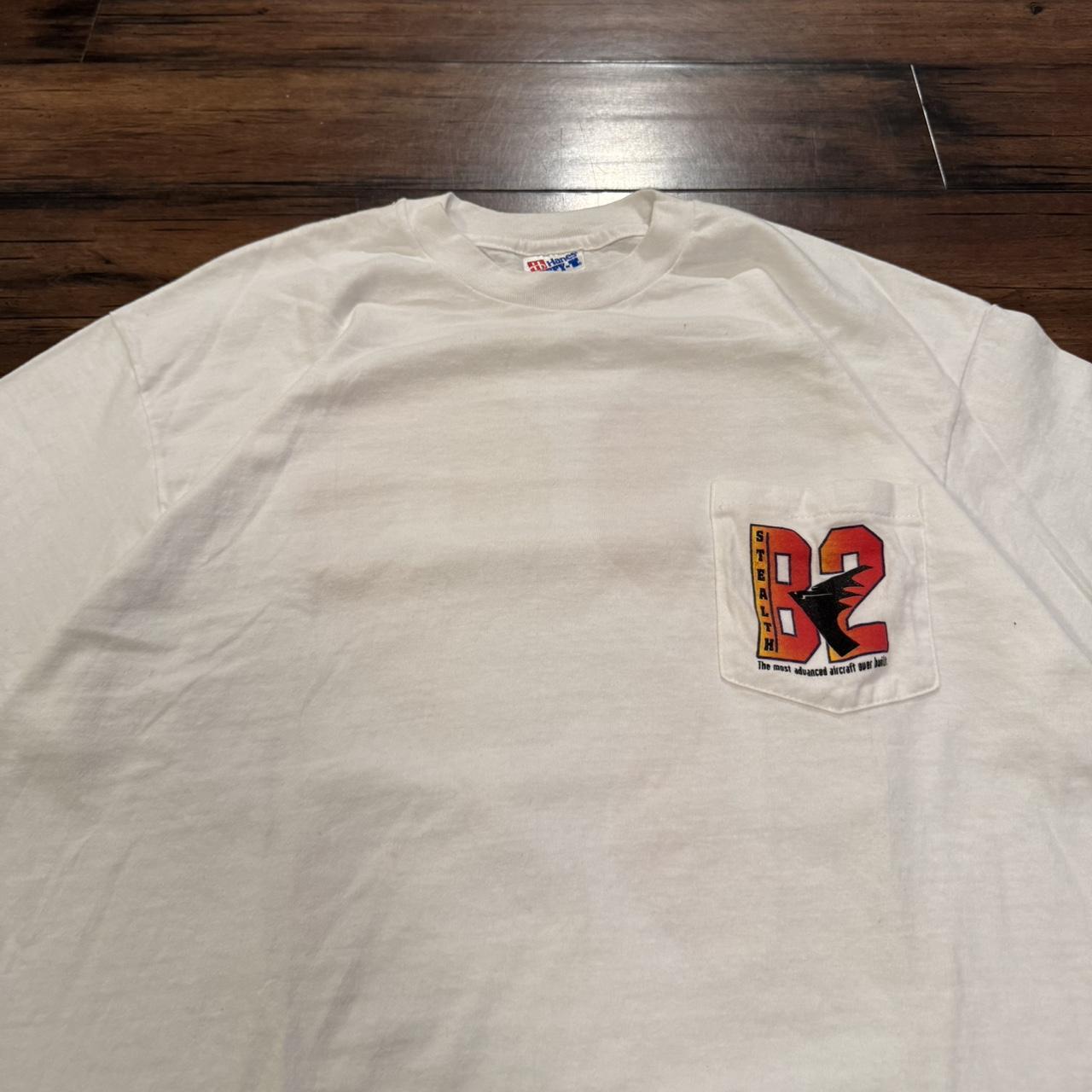 VINTAGE 1990s Stealth B2 Northrop Grumman Tee -... | Depop