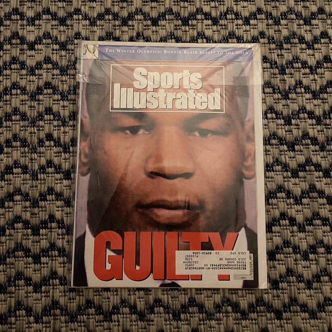 Sports Illustrated Mike Tyson “GUILTY” cover,... - Depop