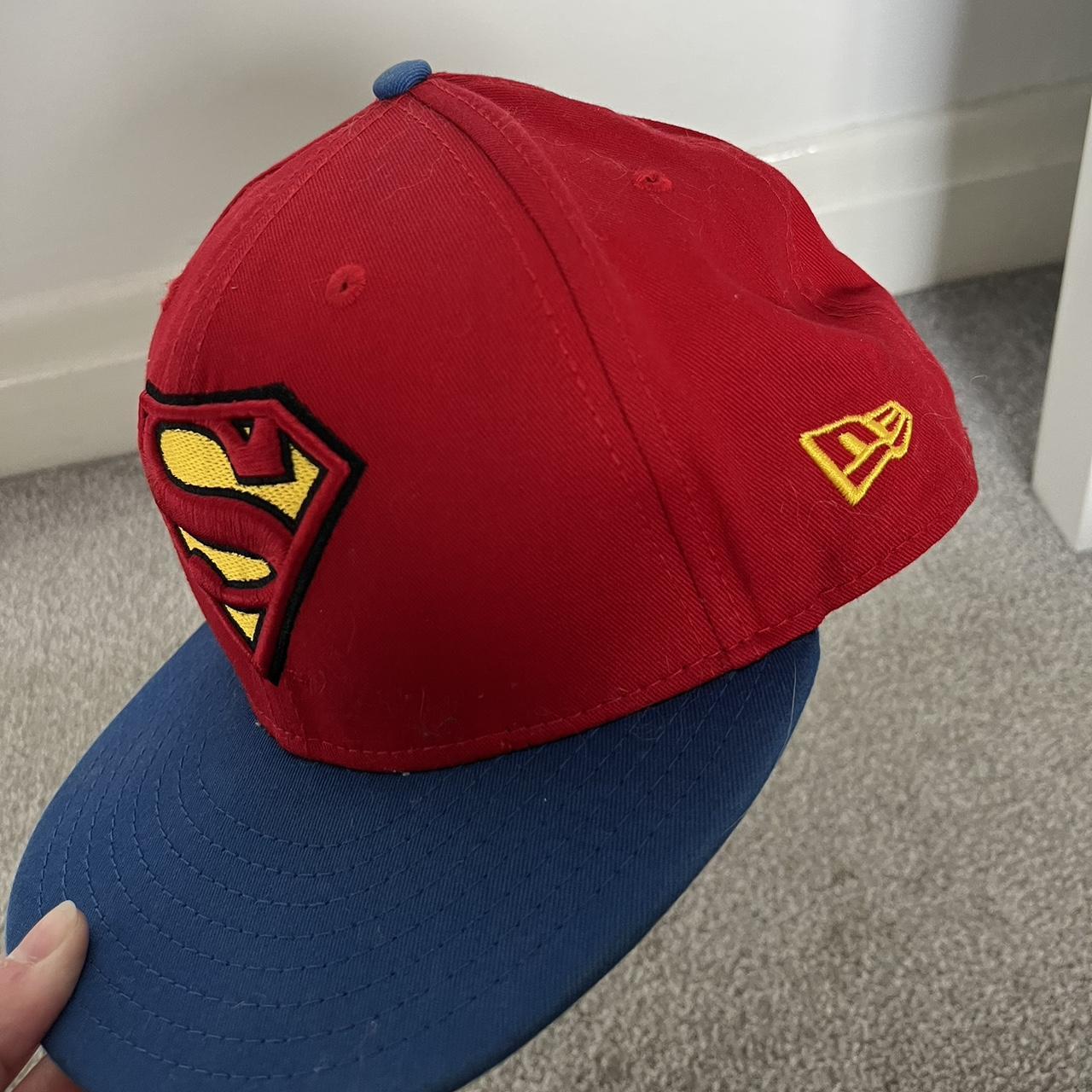 New Era Men's Red and Blue Hat | Depop