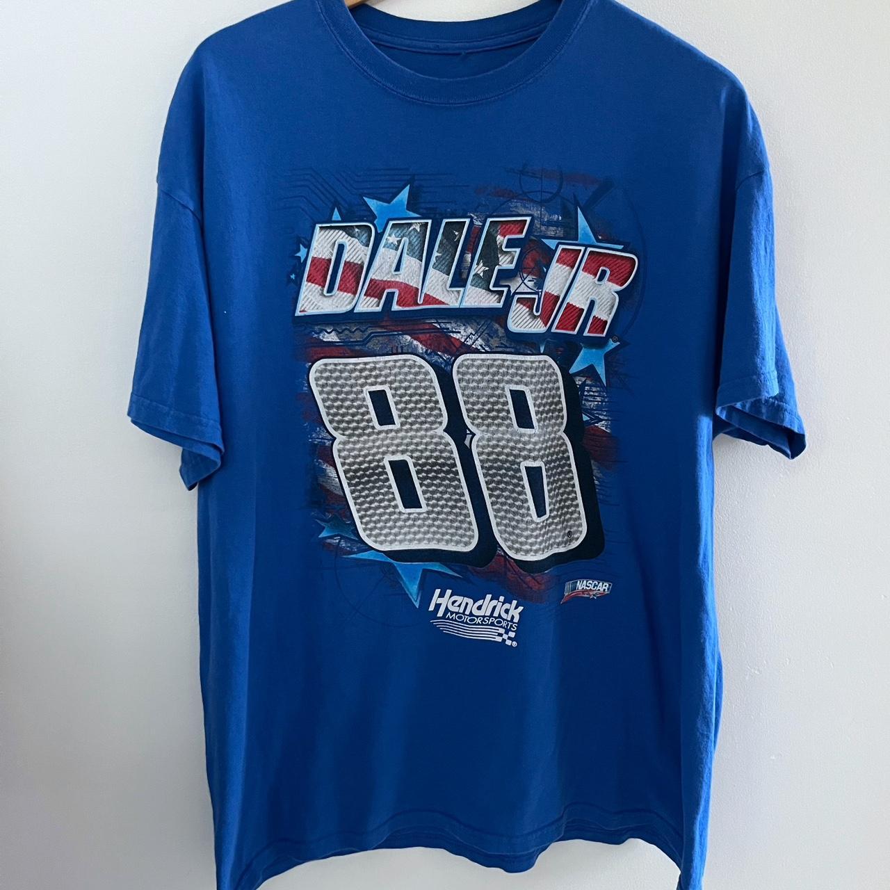 NASCAR Men's Blue T-shirt | Depop