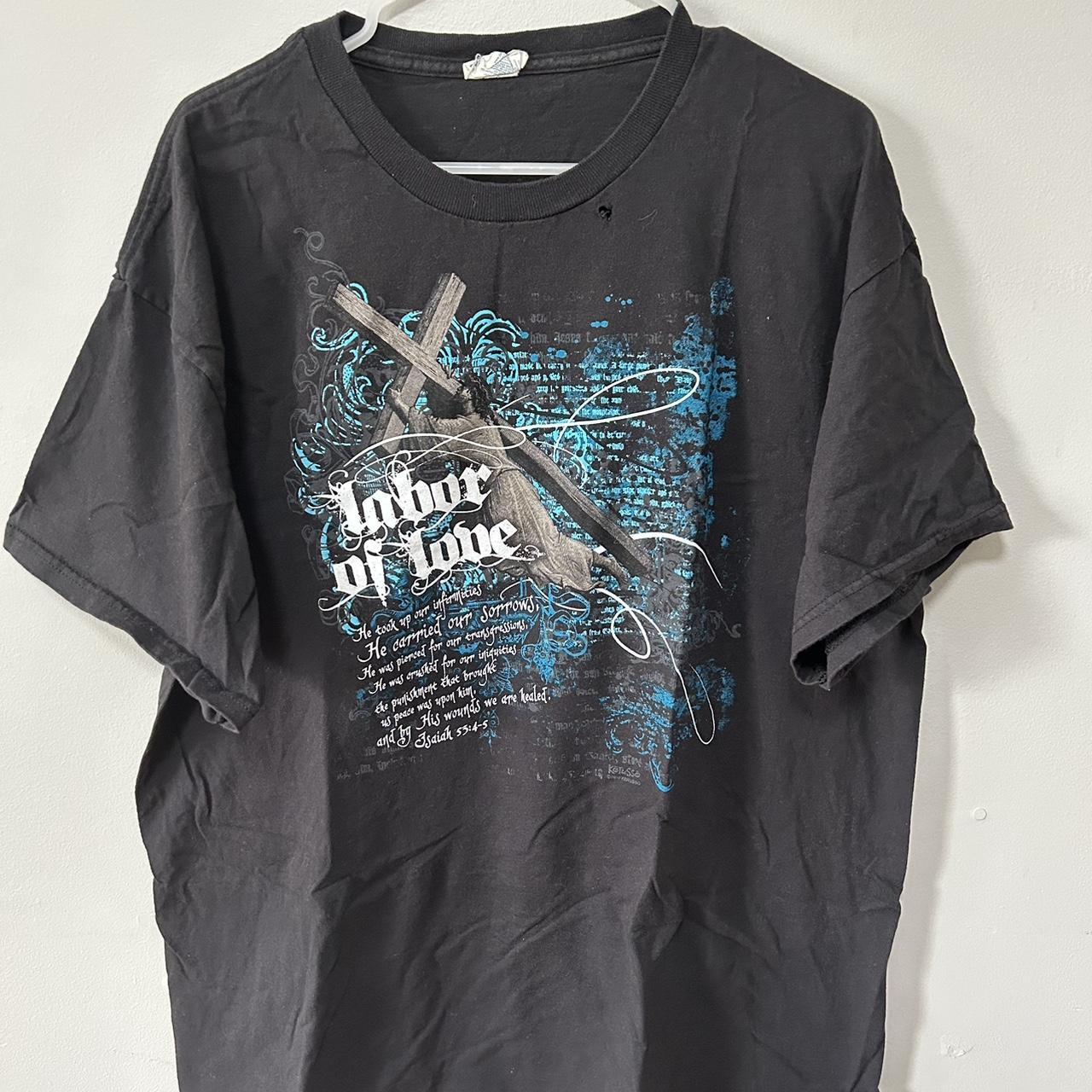 Christian Emo Goth Tee - Depop