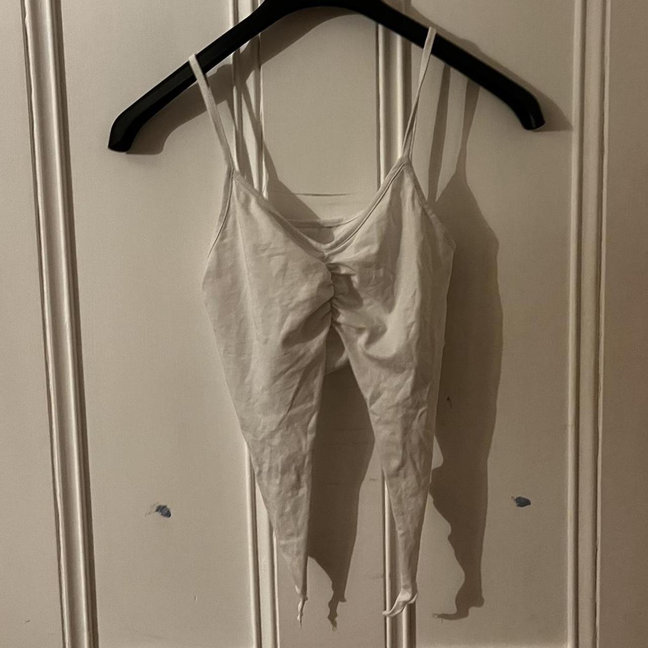 White butterfly top. Perfect for parties. Slightly... - Depop