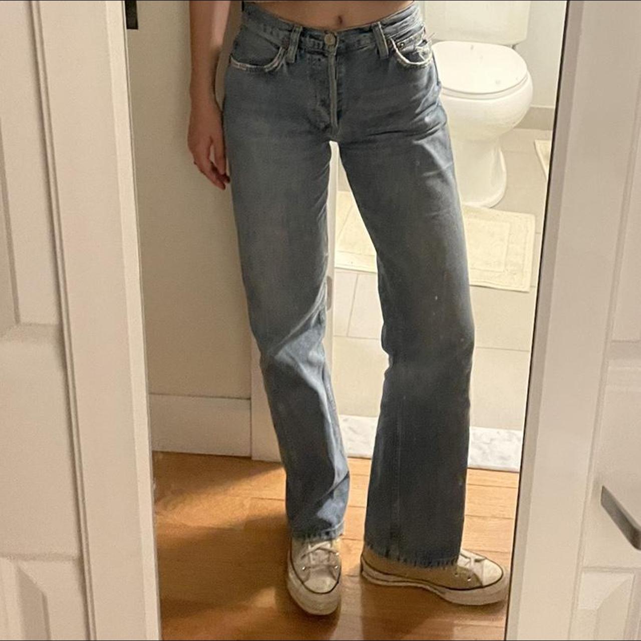 Redone high rise loose in the color worn blue. Still... - Depop