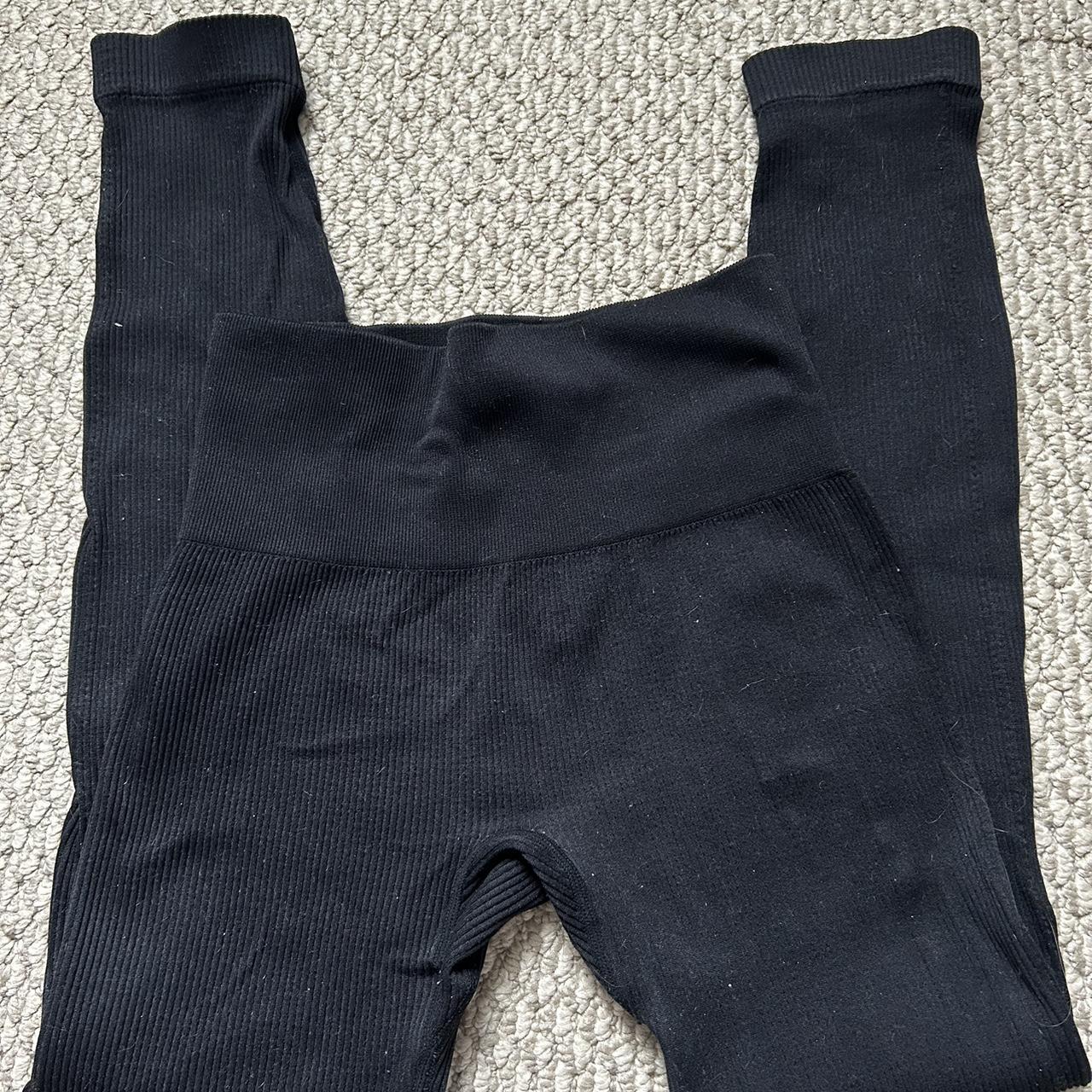Target colsie black ribbed leggings - Depop