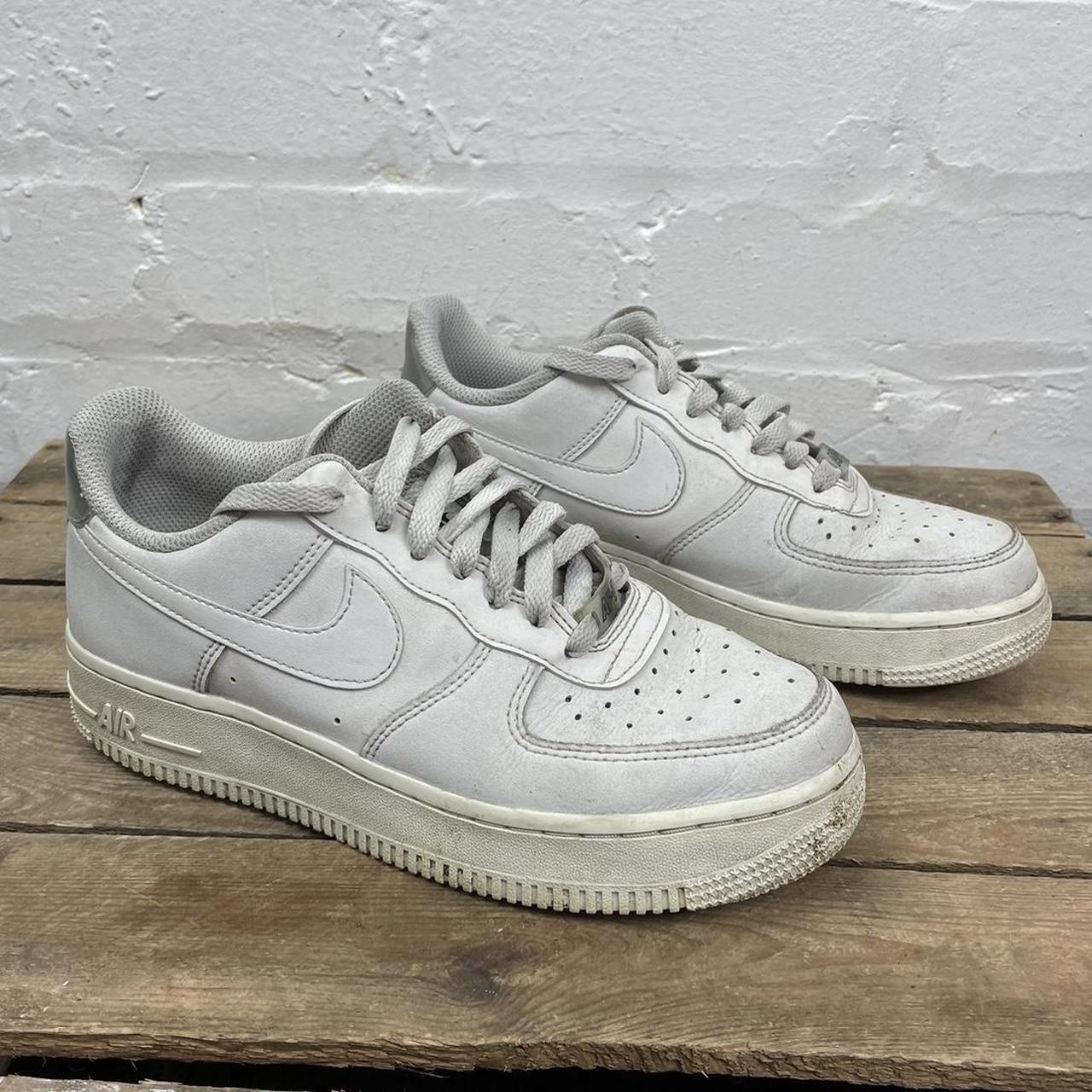 🌼Features: Nike Air Force 1 trainers with vintage... - Depop