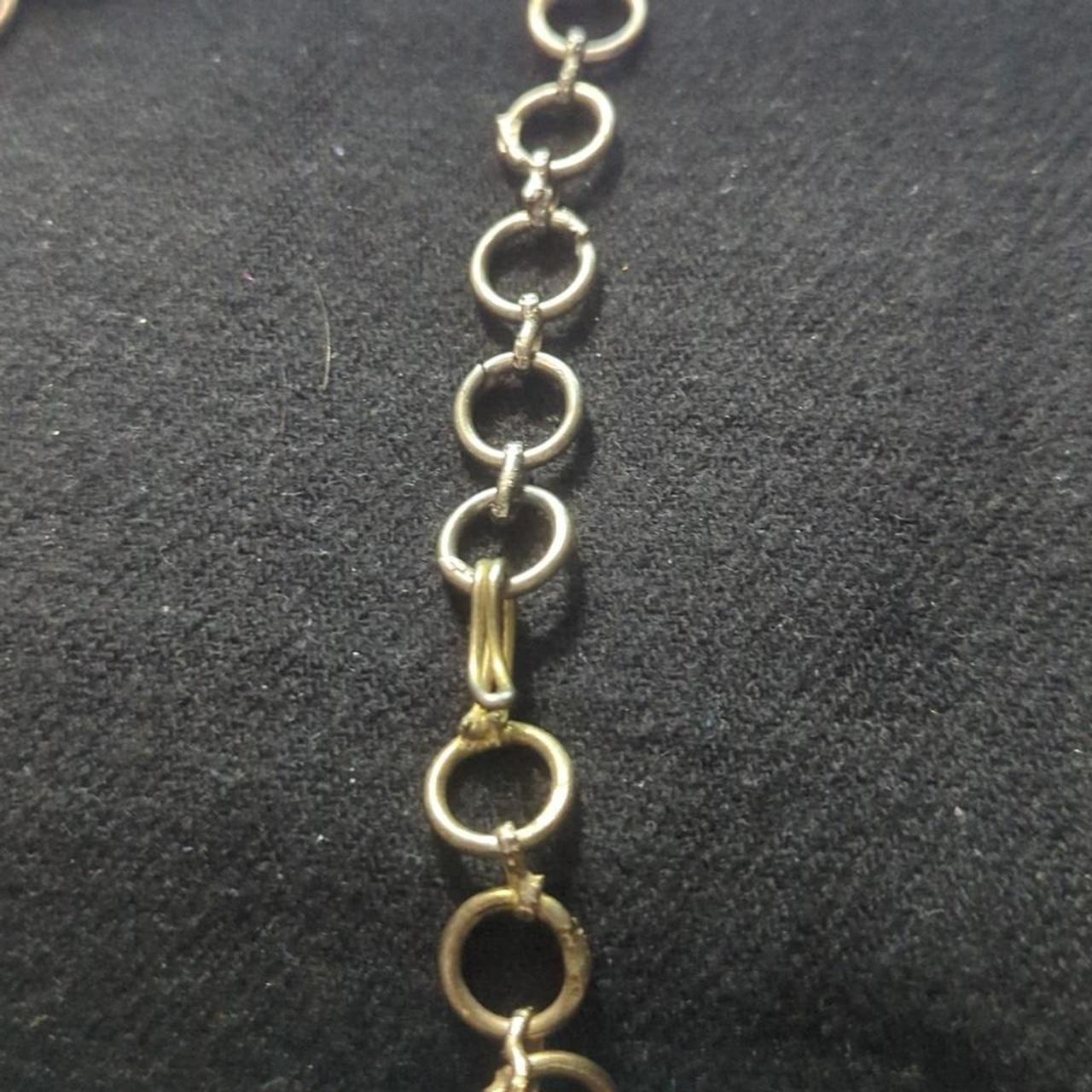 Silver Tone Jingle Belly Dancing Chain Statement... | Depop