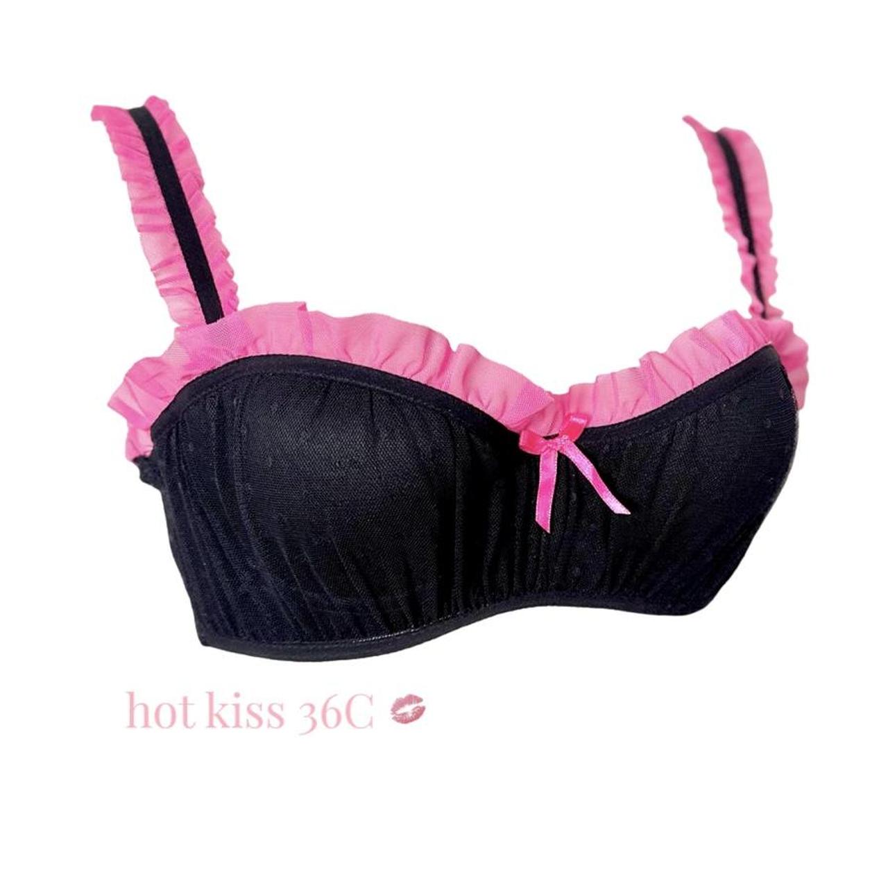 hot kiss 2000’s black + pink burlesque ~ glam... | Depop