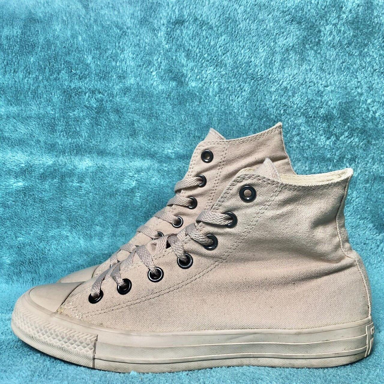 Converse High Top ‘Tan Sand’ Trainers Size UK... - Depop