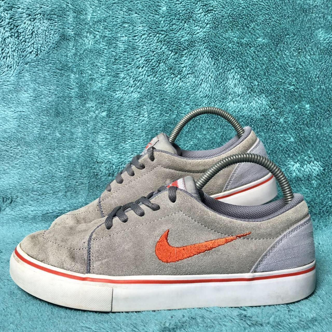 Nike SB Grey Orange White Trainers Size UK 5 In... - Depop