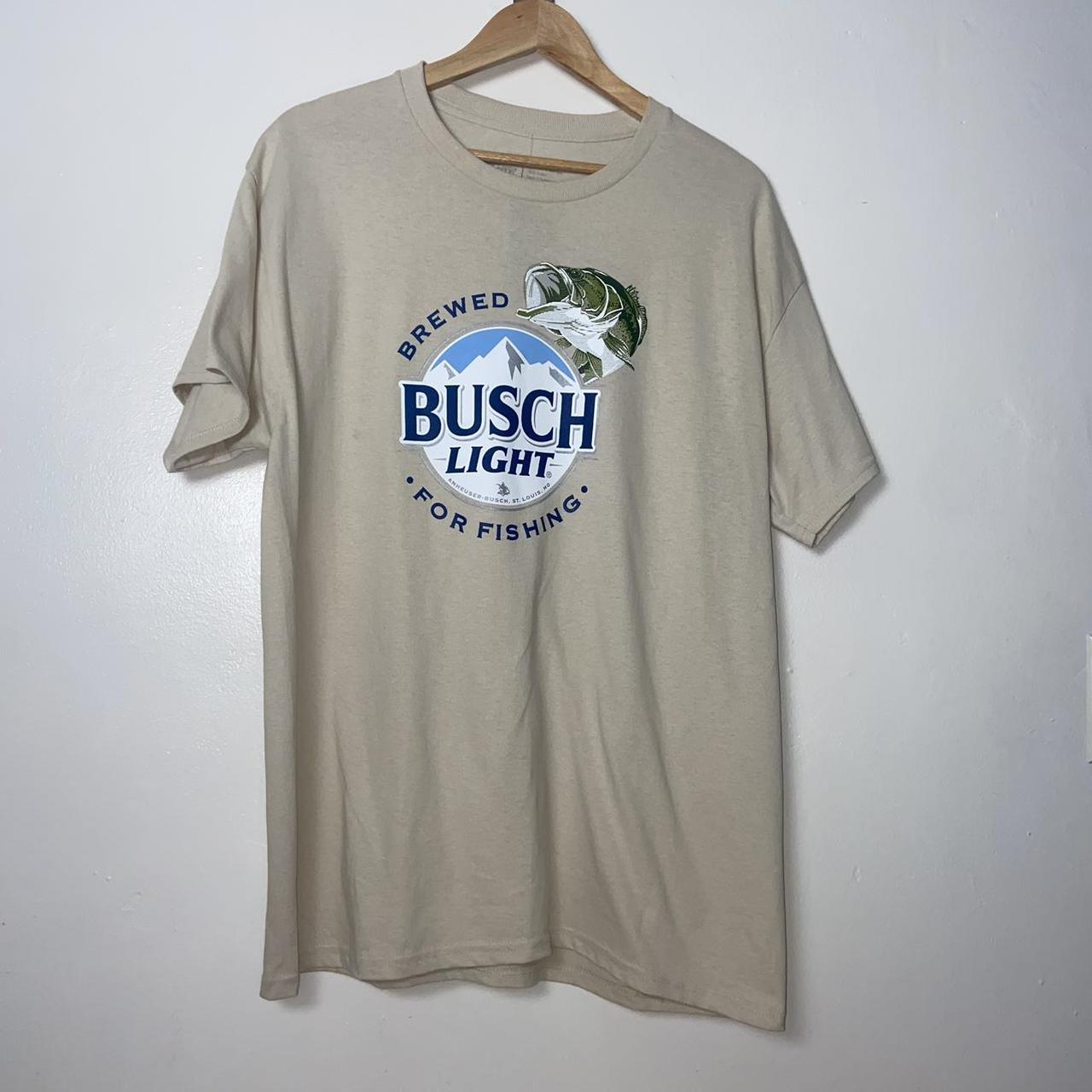 * 2022 BUSCH LIGHT beer tee shirt with “Brewed for... - Depop