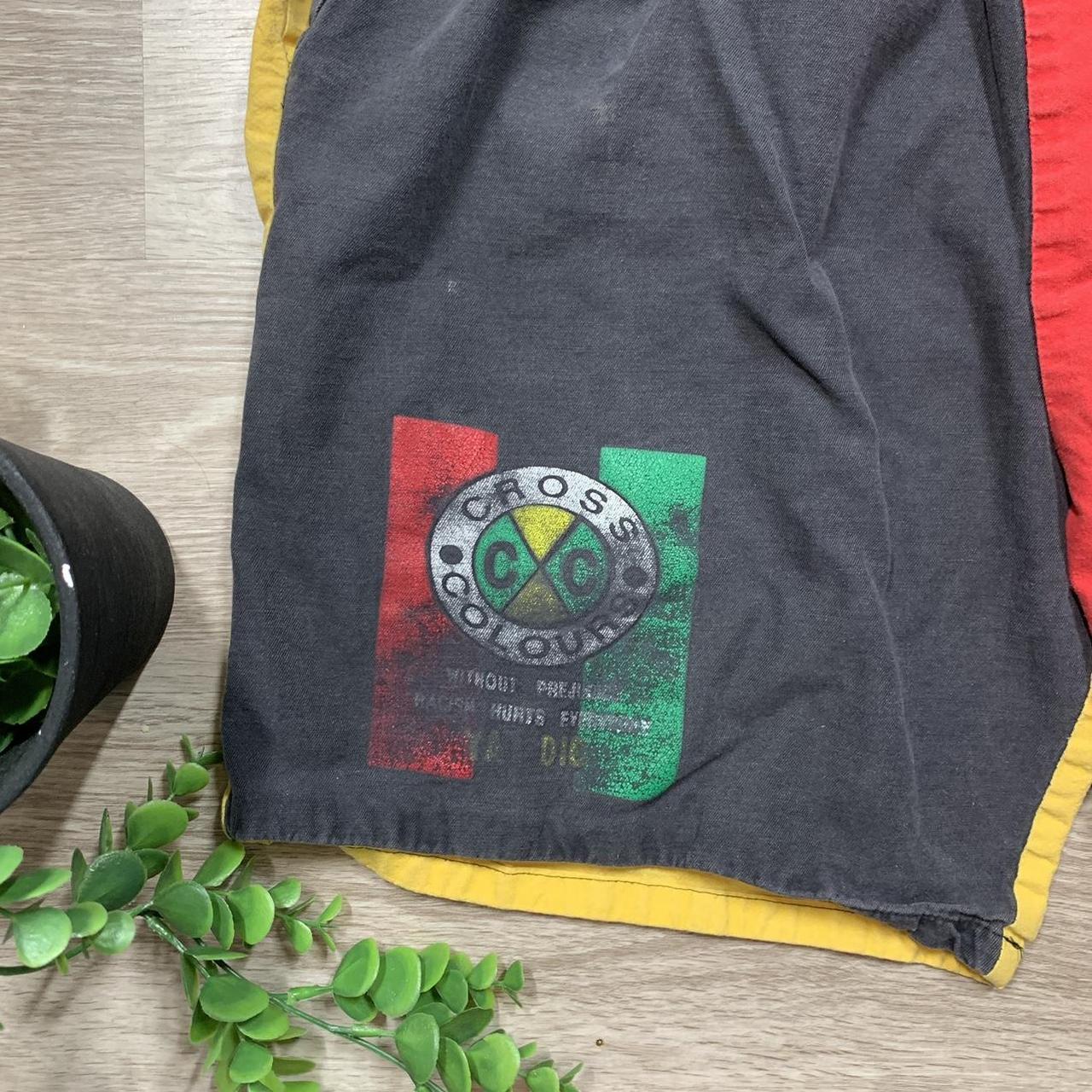 Vintage made in USA cross colours shorts Size L... - Depop