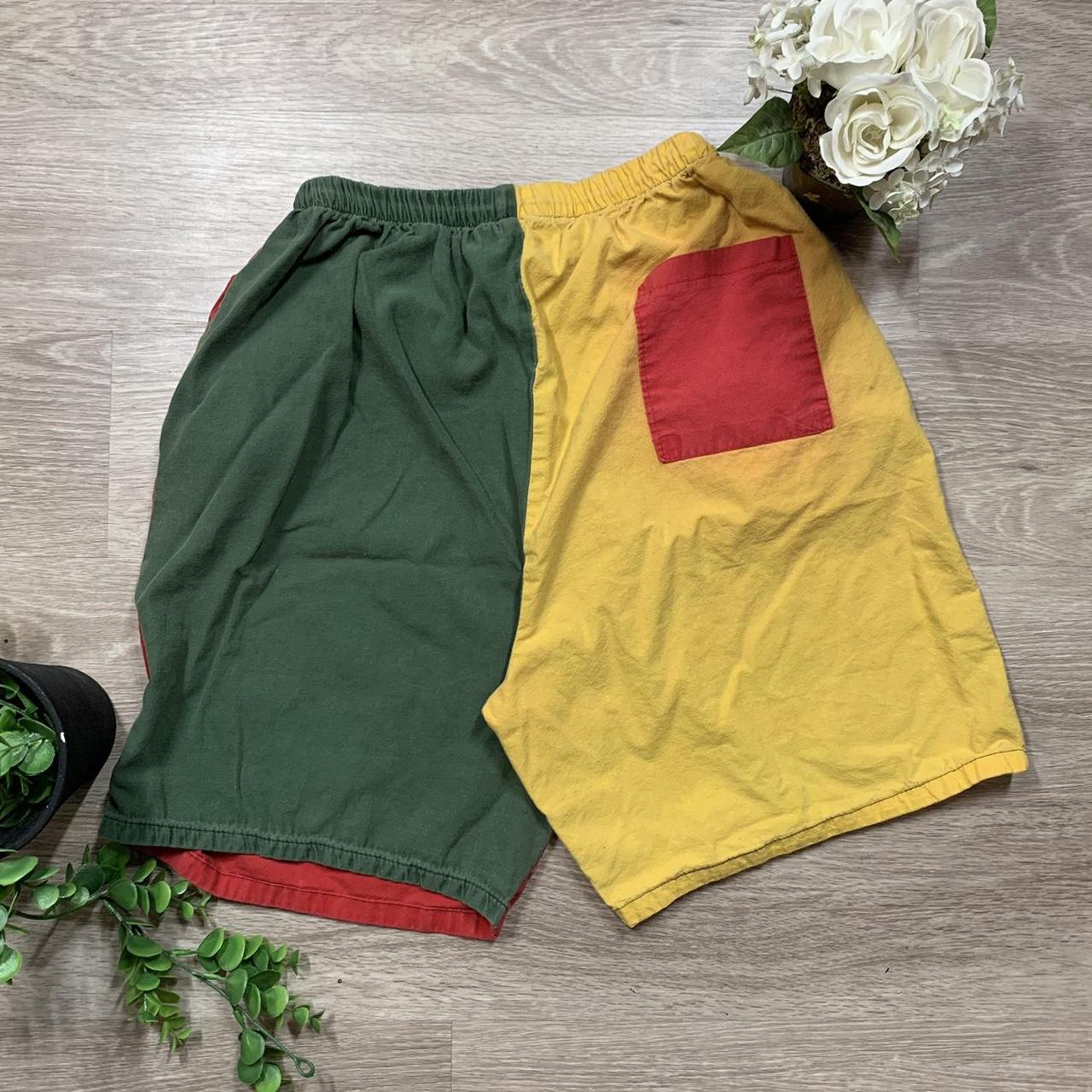Vintage made in USA cross colours shorts Size L... - Depop