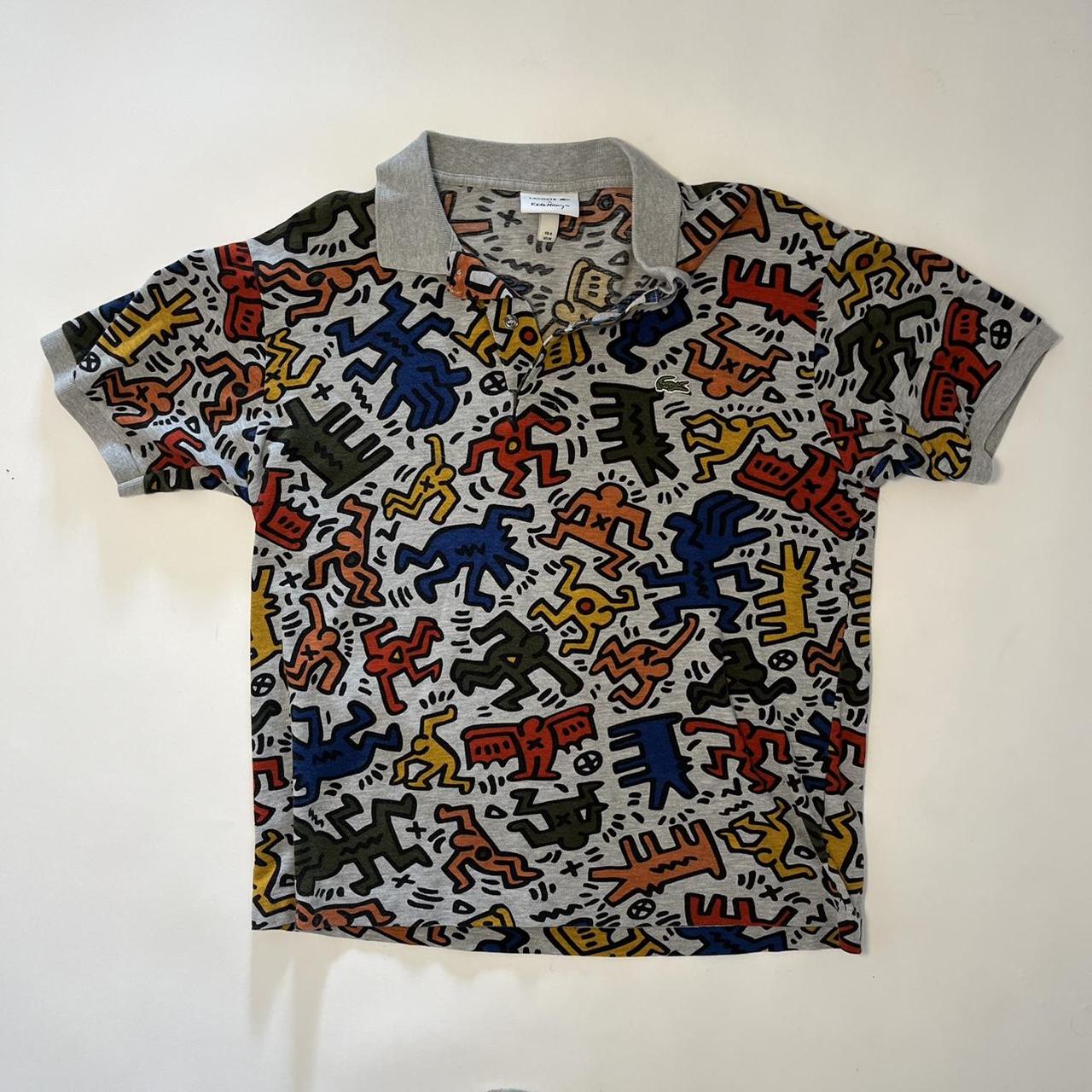 Keith Harring x Lacoste Polo Shirt size M limited... - Depop