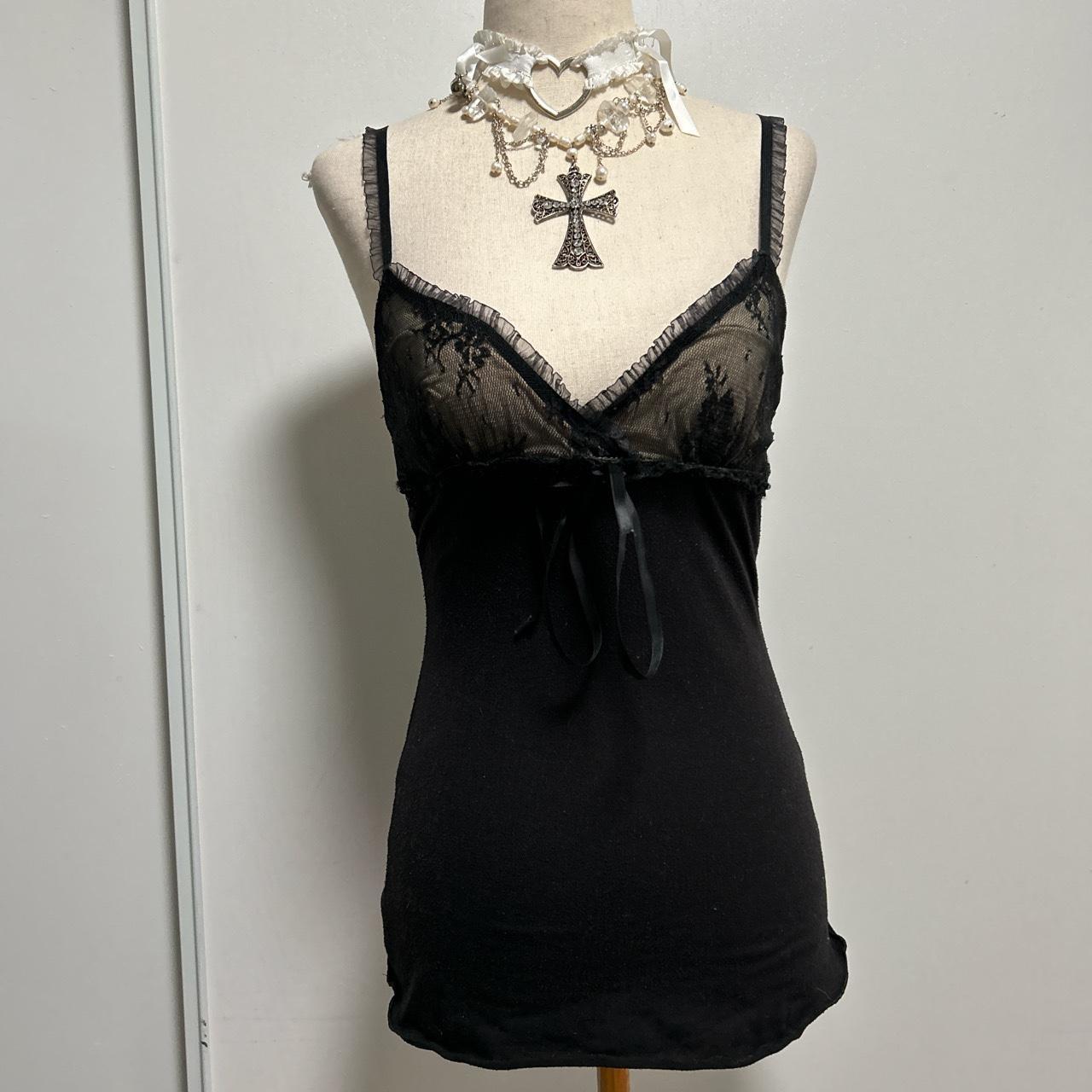 Sexy black cami stretchy size small stretchy the... - Depop