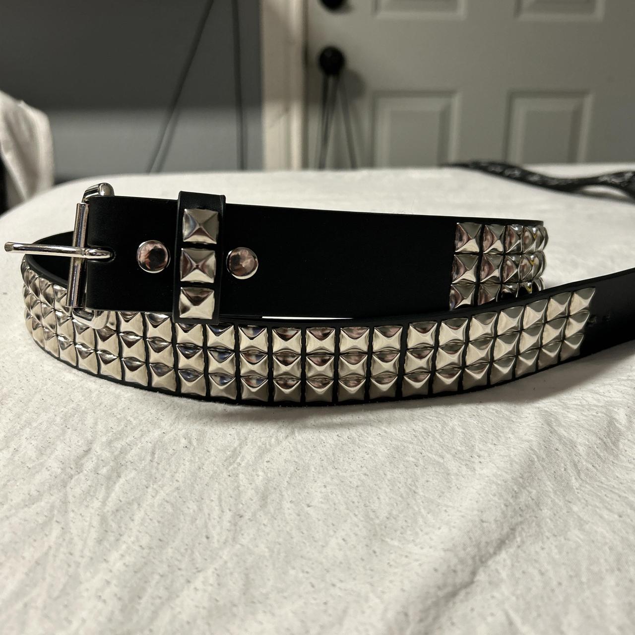 Super cute studded emo grunge cyber belt purchased... - Depop