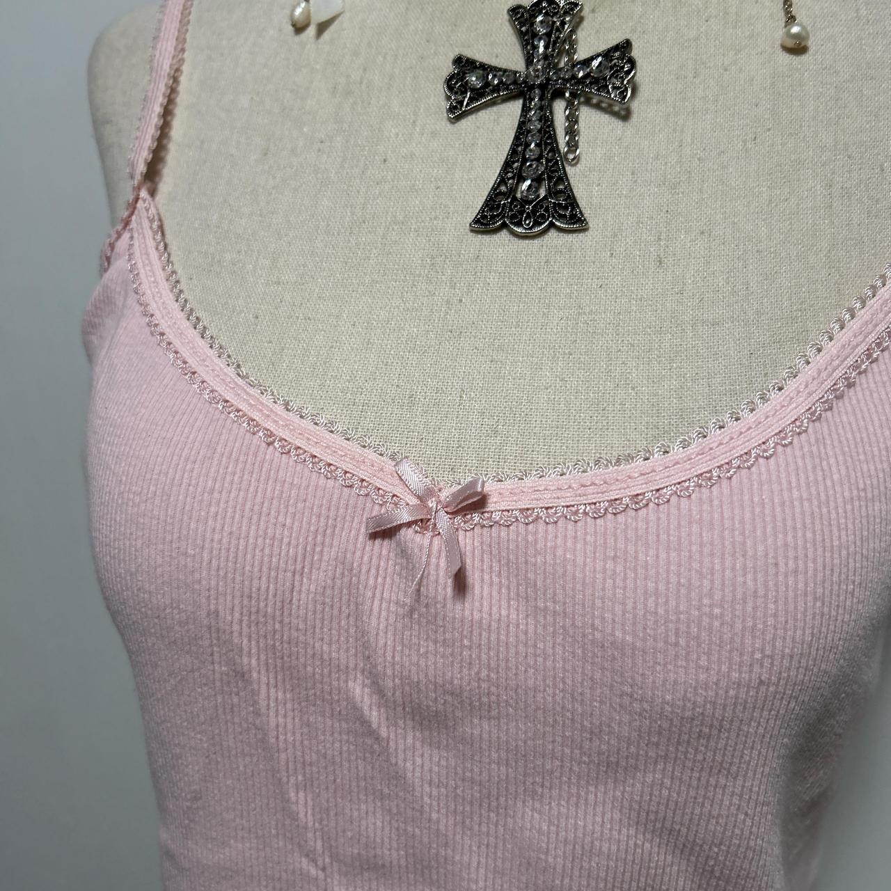 Adorable comfy stretch baby pink cami top xl 👛🩷🐹 - Depop