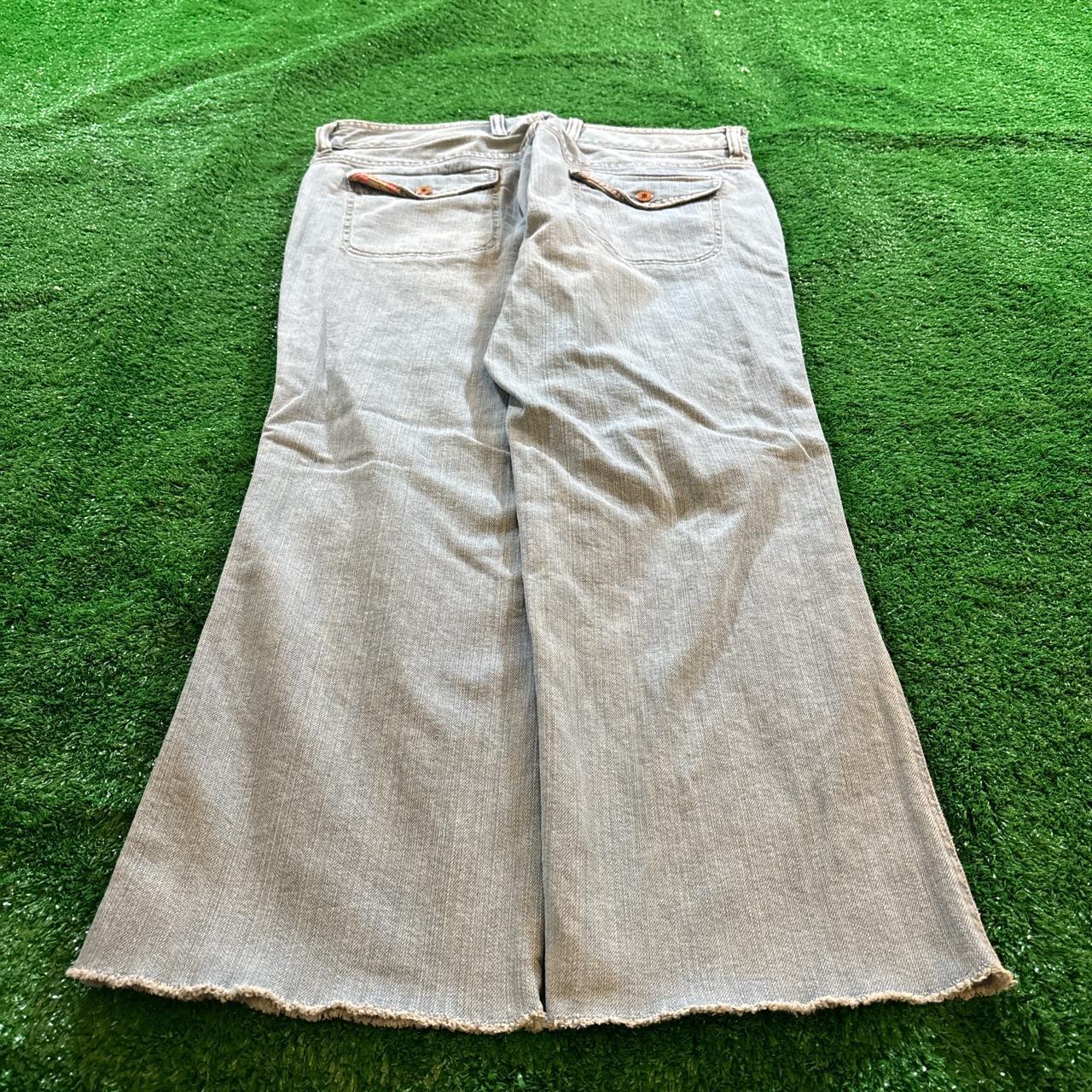 Light Washed Y2K GAP Denim Capris Size: 34" light... | Depop