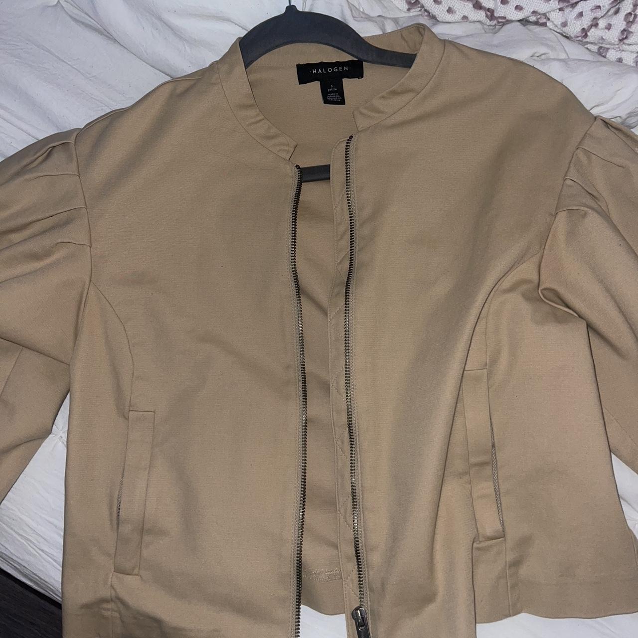 Halogen Women's Tan Jacket | Depop