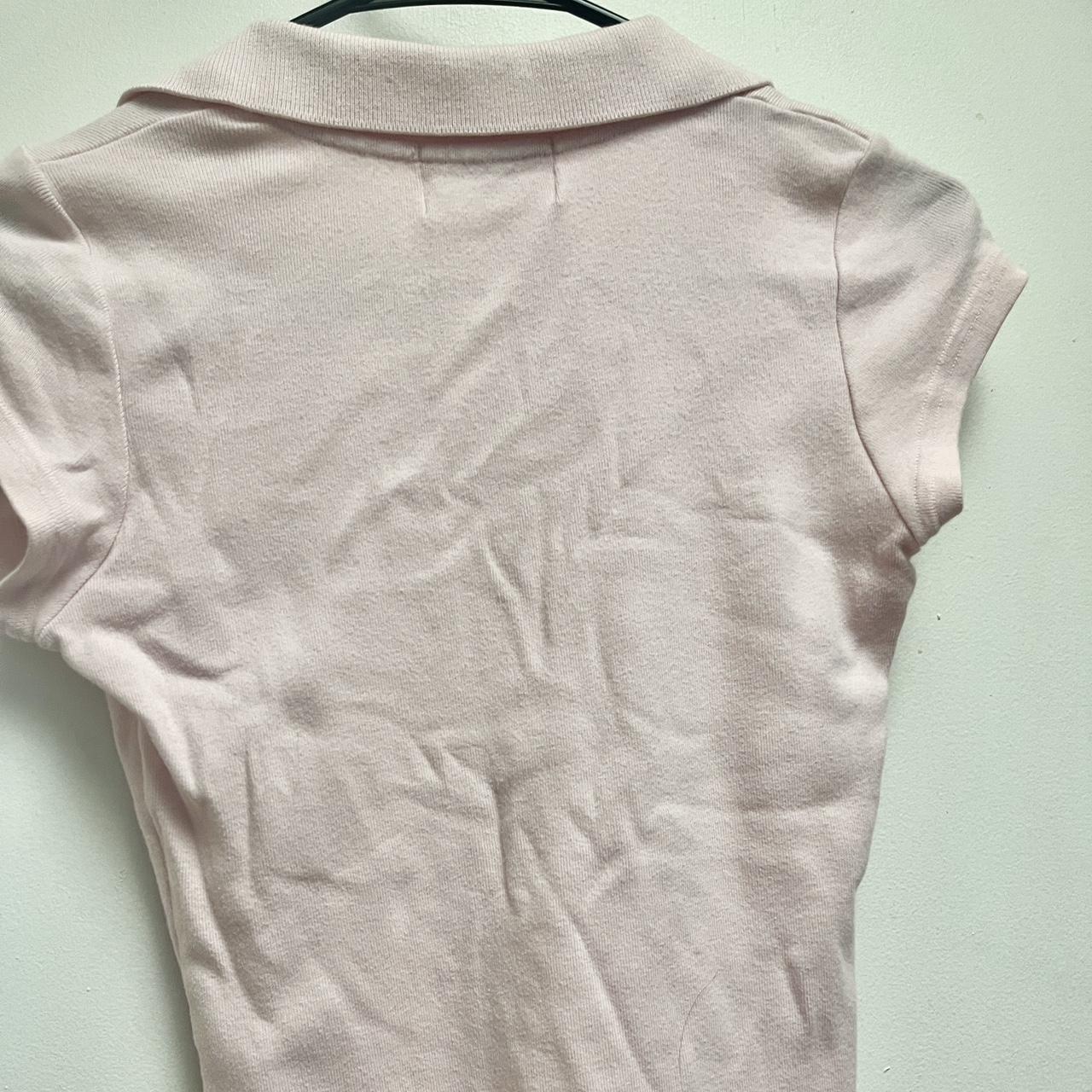 vintage Juicy Couture baby pink polo tee size... - Depop