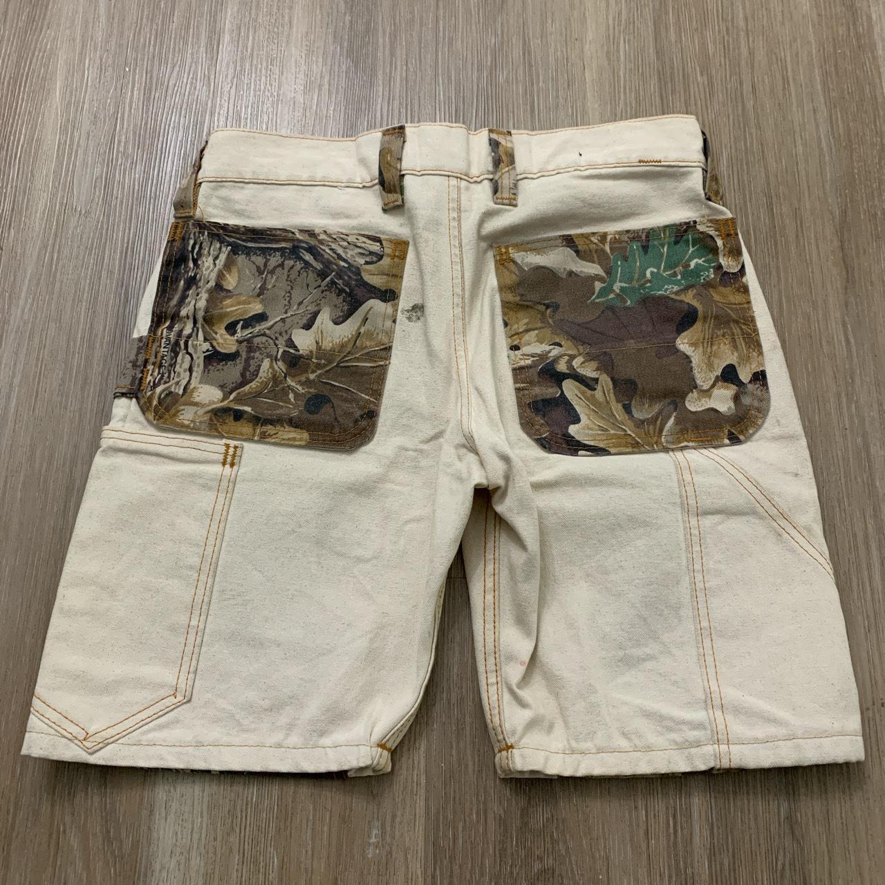 Custom Double knee shorts Lightly worn condition -... - Depop