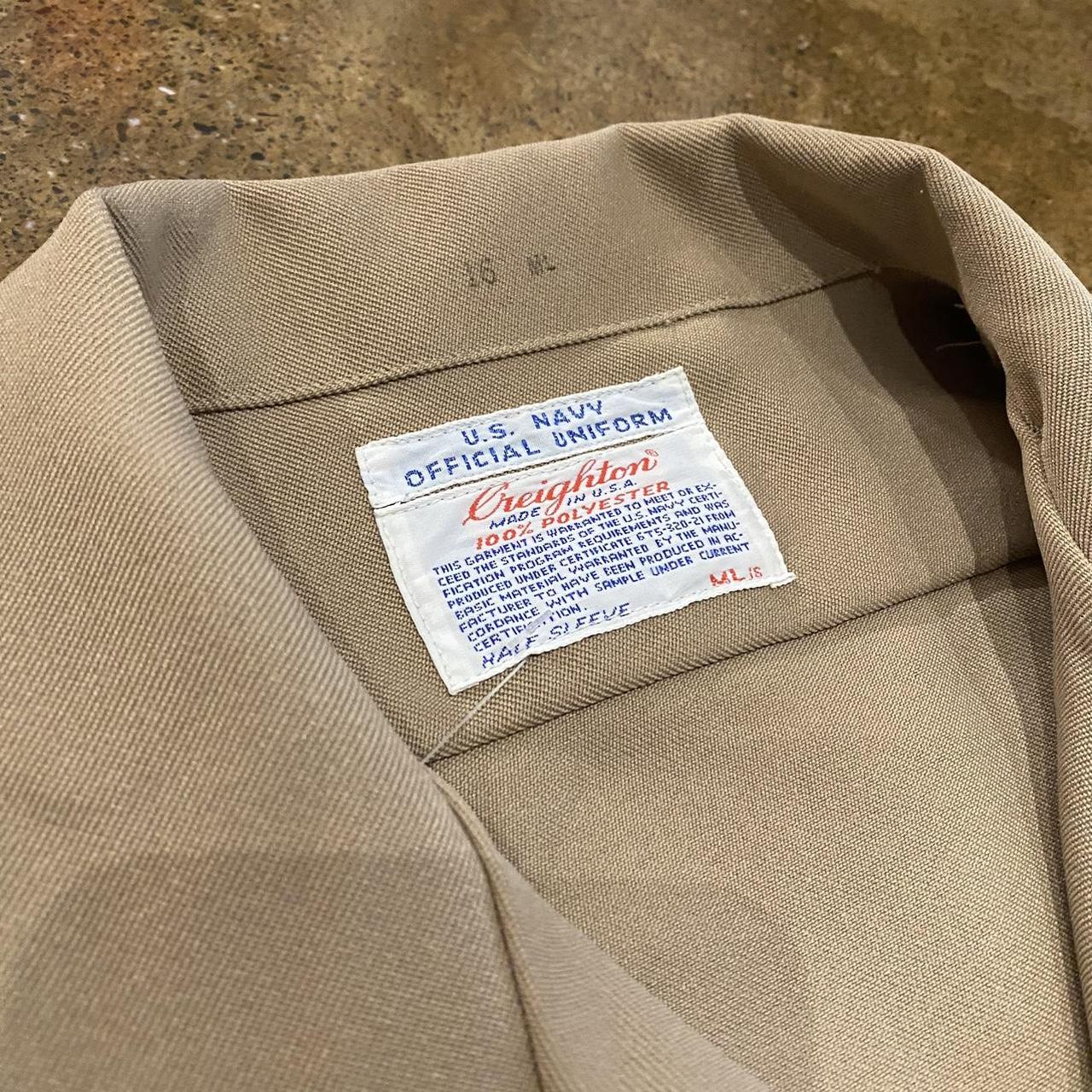 Official US Navy Uniform Khaki Button Up -Leighton... - Depop