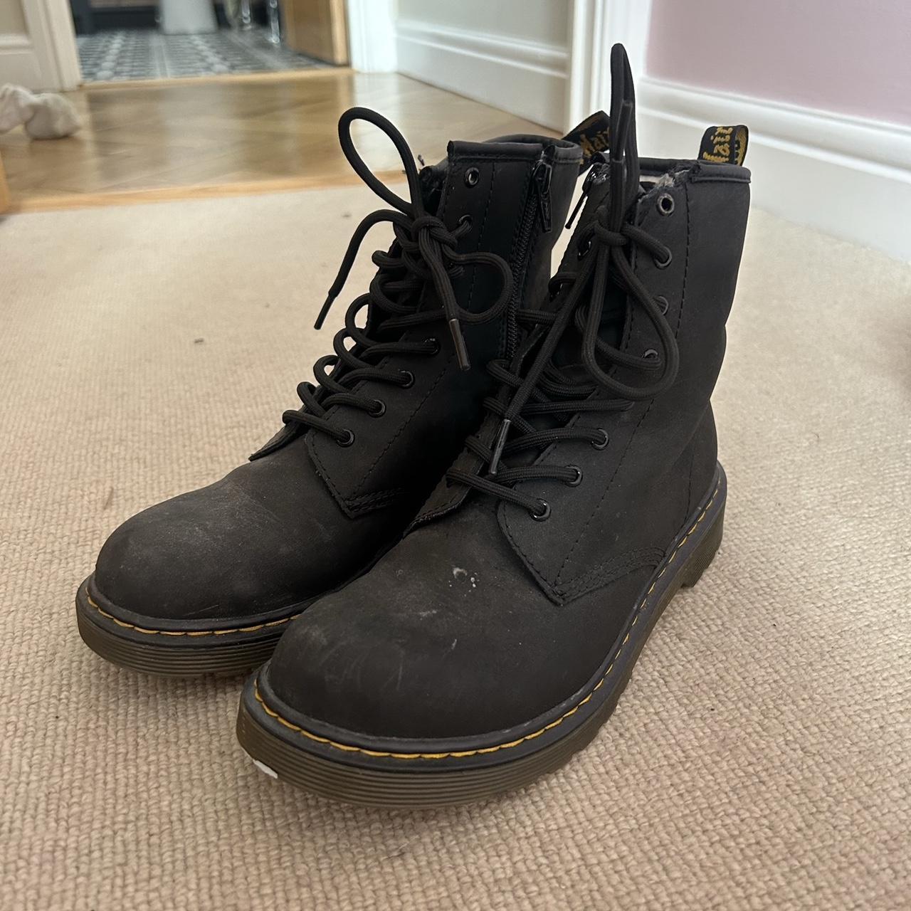 Dr Martens , size uk 4 , a few rips and marks, still... - Depop