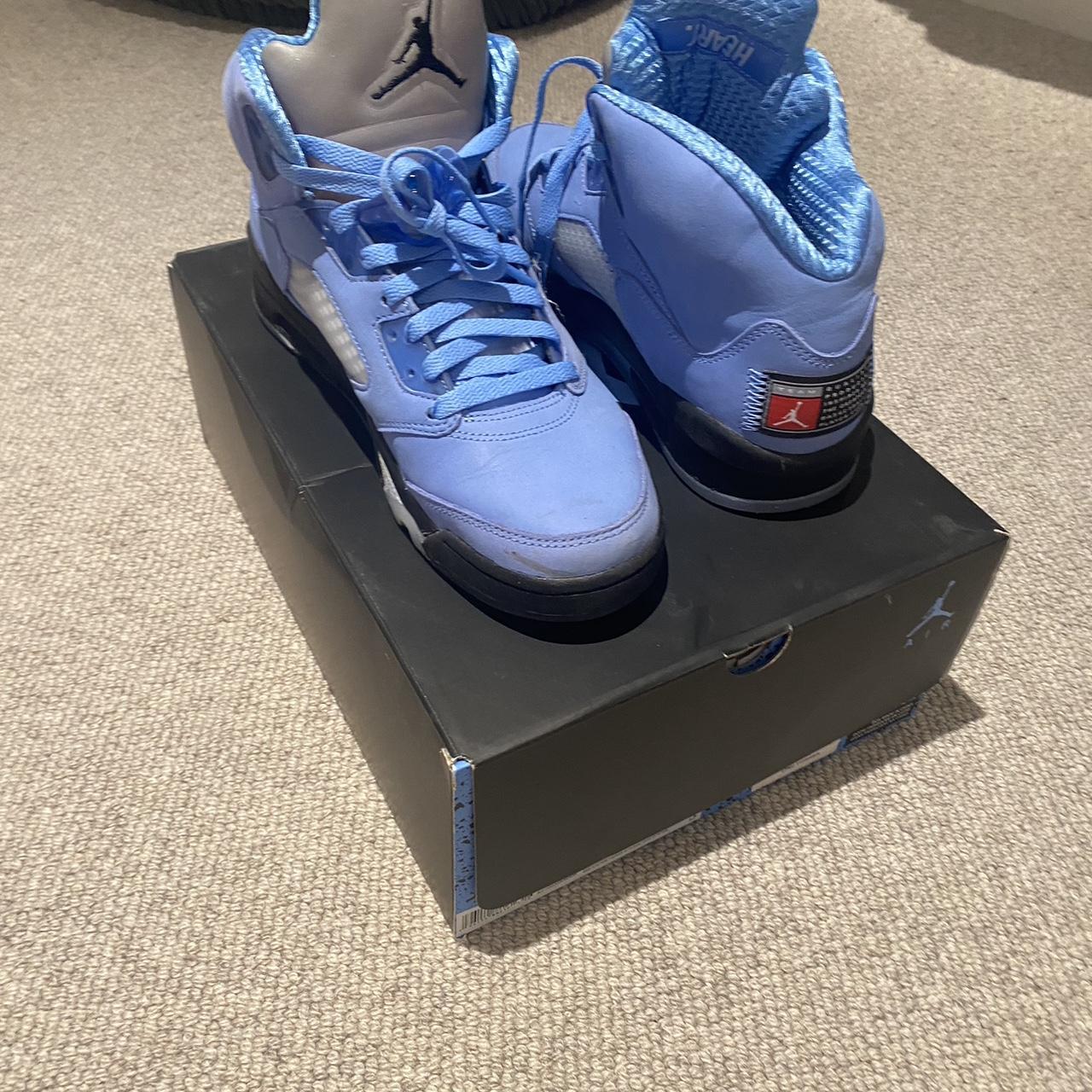 Jordan 5 university blue .Used about 5 times but of... - Depop