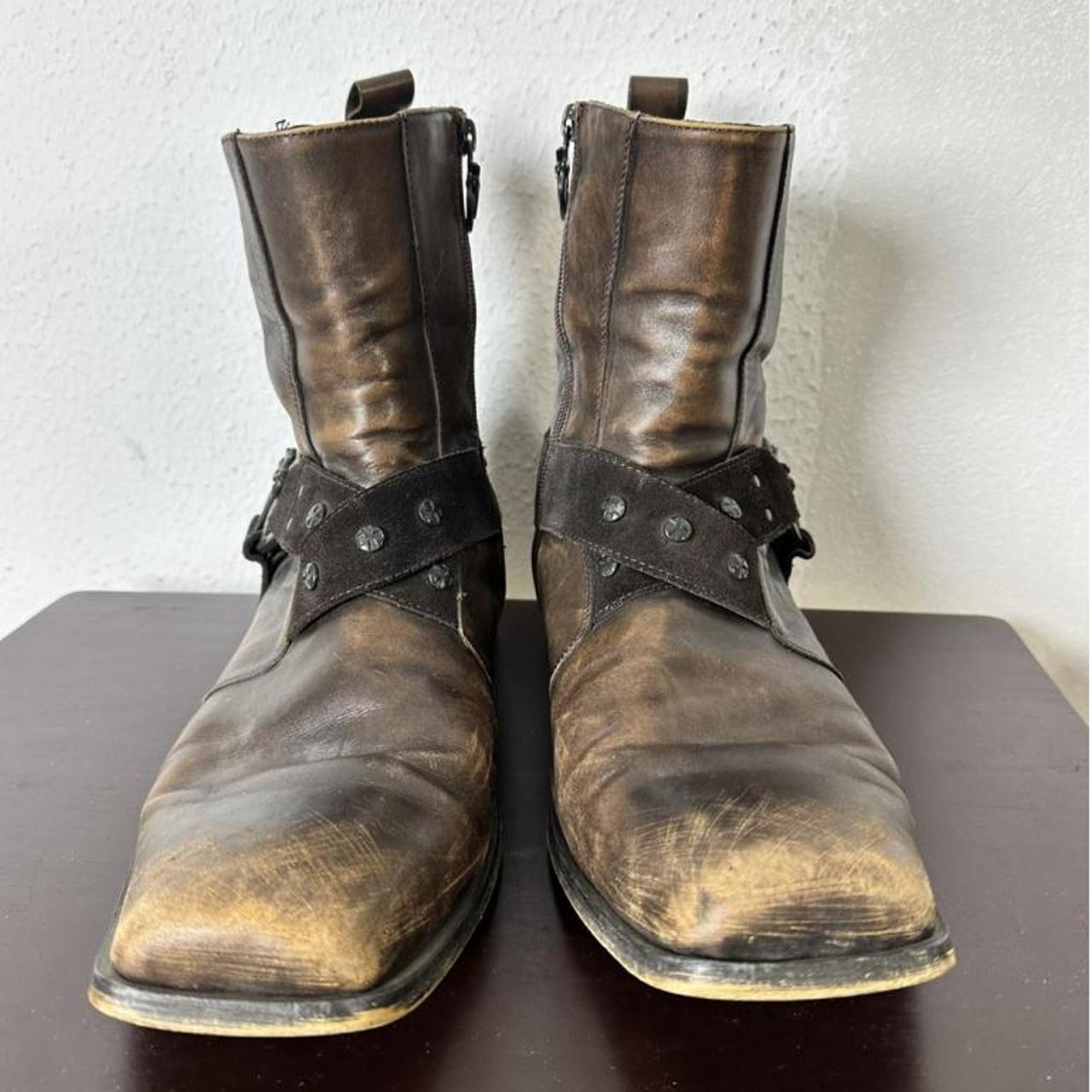Lounge By Mark Nason Boots Men’s Size 12 Brown... | Depop