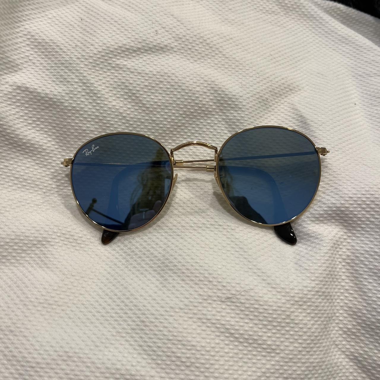 Authentic Round Ray-Ban Sunglasses Comes with case... - Depop