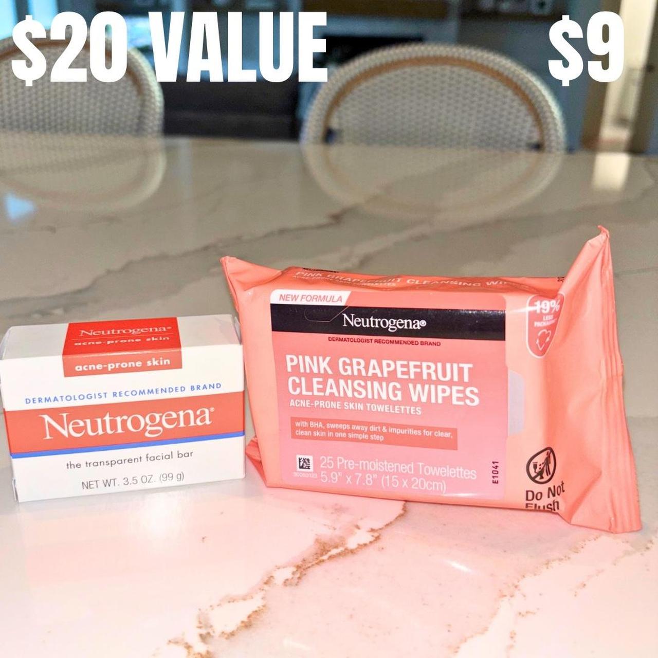 Neutrogena pink grapefruit cleansing wipes & face... - Depop
