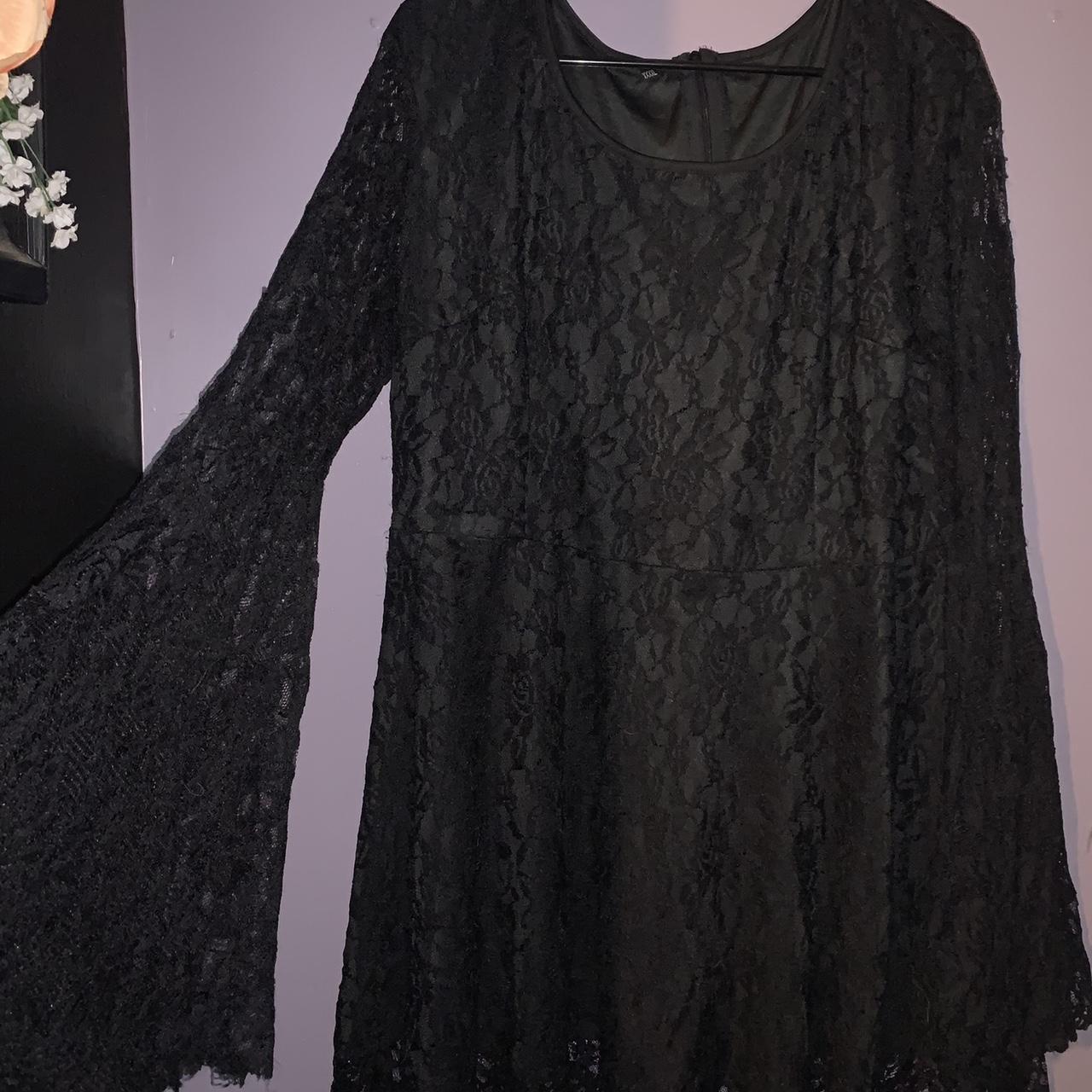 Long sleeve goth dress Laced bell sleeves 4x but... - Depop