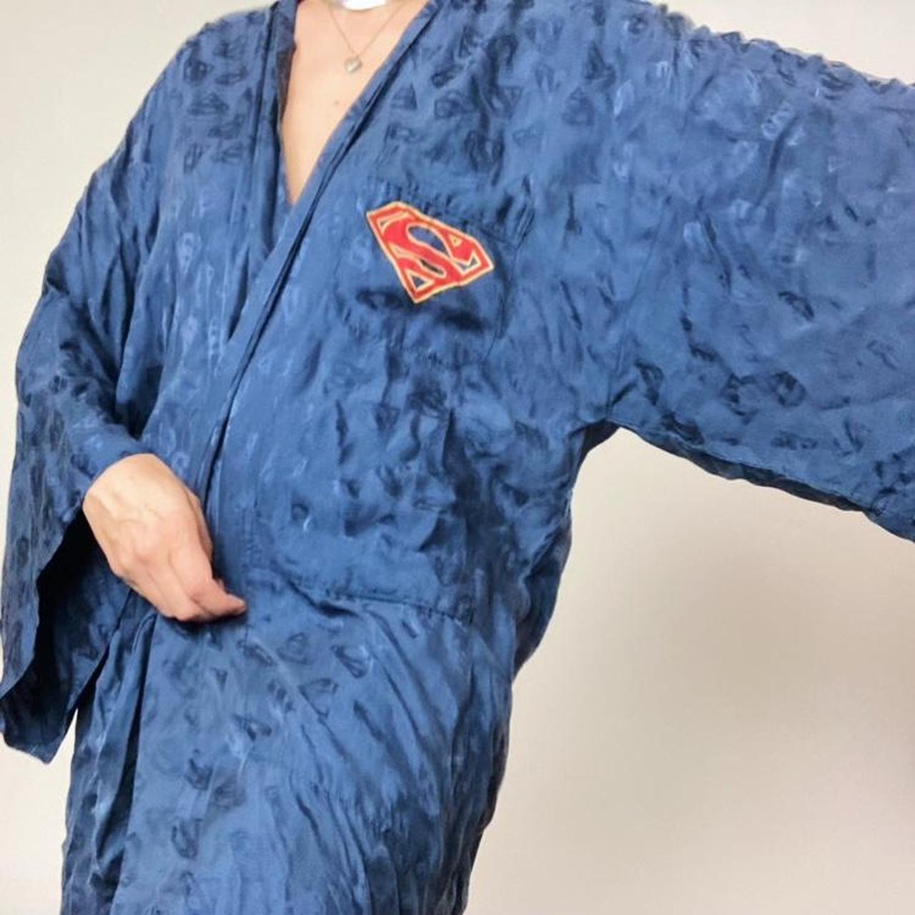 SUPERMAN SILK ROBE KIMONO No idea why they made... - Depop