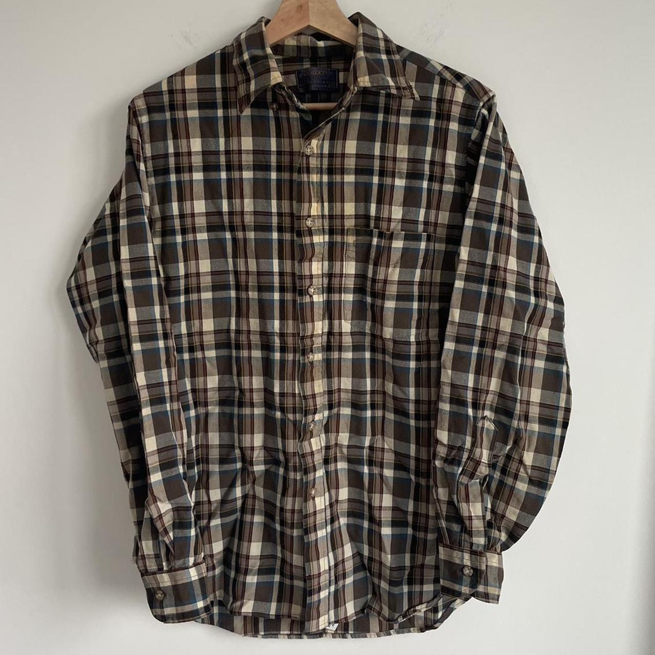 Vintage Pendleton Flannel Made in USA 100% virgin... - Depop