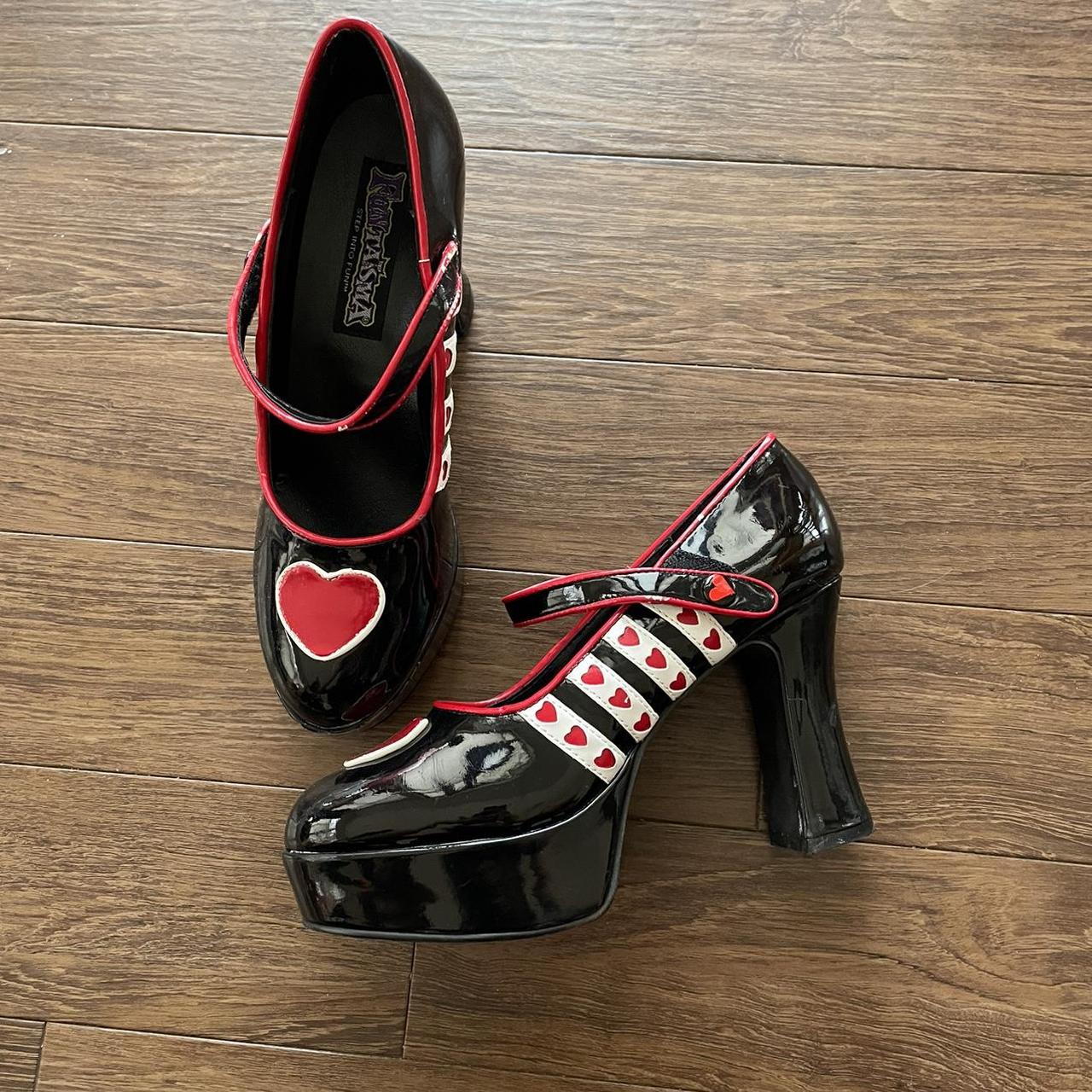 funtasma heart platform heels/pumps - worn twice -... - Depop