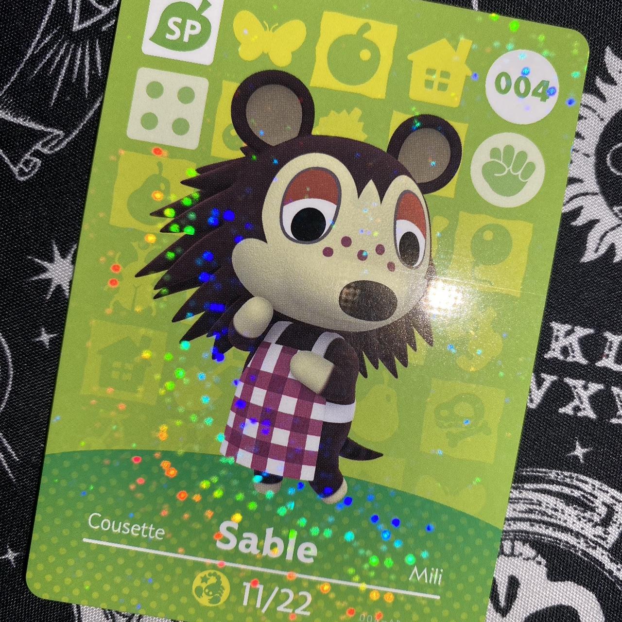 Animal Crossing Amiibo Card Sable 004 Good... - Depop