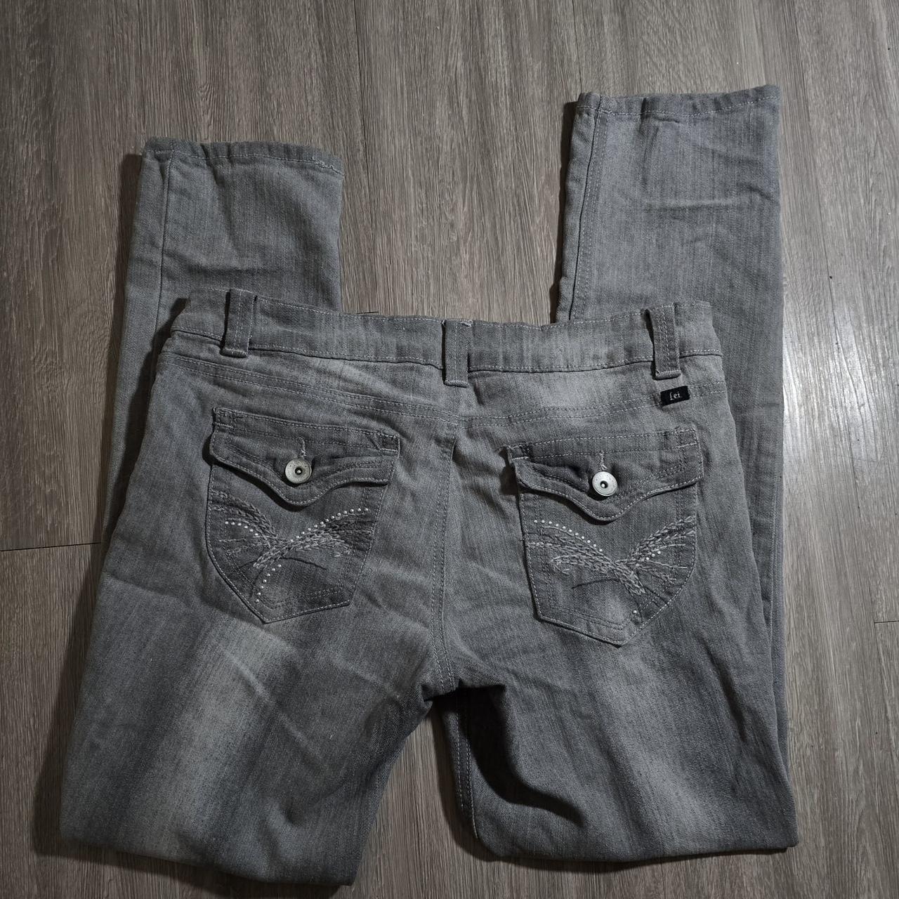 Grey regular midrise Lei pants with simple Design... - Depop