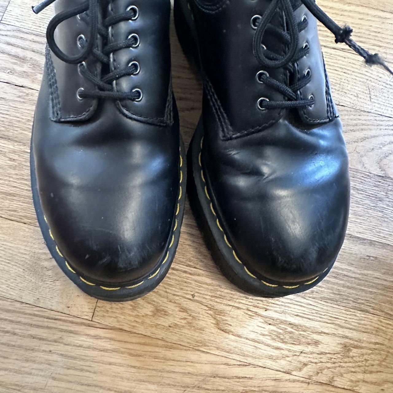 black platform low docs! these are a size 10 but... - Depop