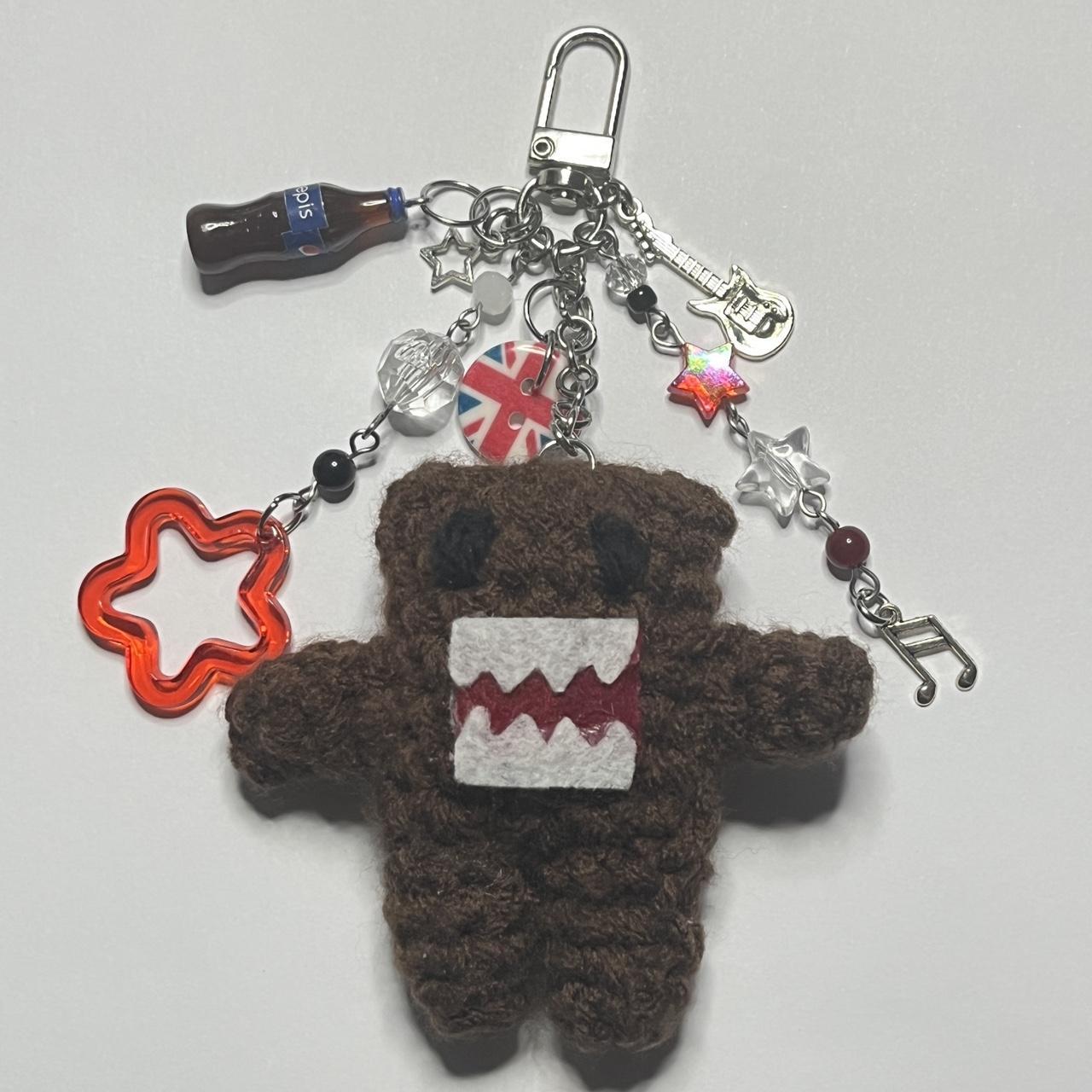 domo kun crochet 🥤⭐️ beaded keychain! handmade by... | Depop