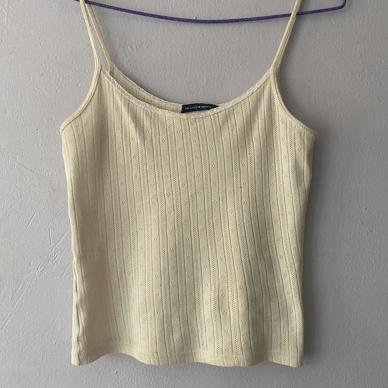 beige Brandy tank top in great condition one... - Depop