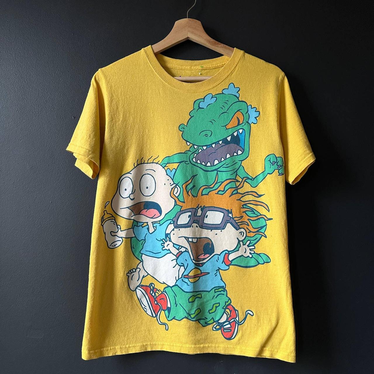 RUGRATS Nickelodeon Reptar Tommy Chuckie Yellow Tee... - Depop