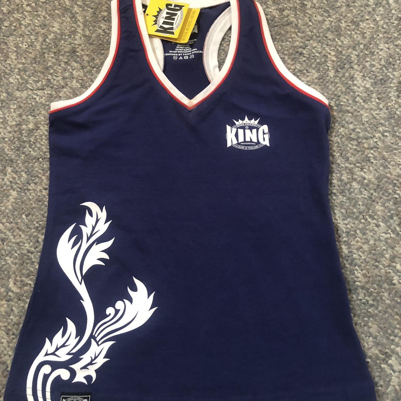 King tank top professional boxing equipment with... - Depop