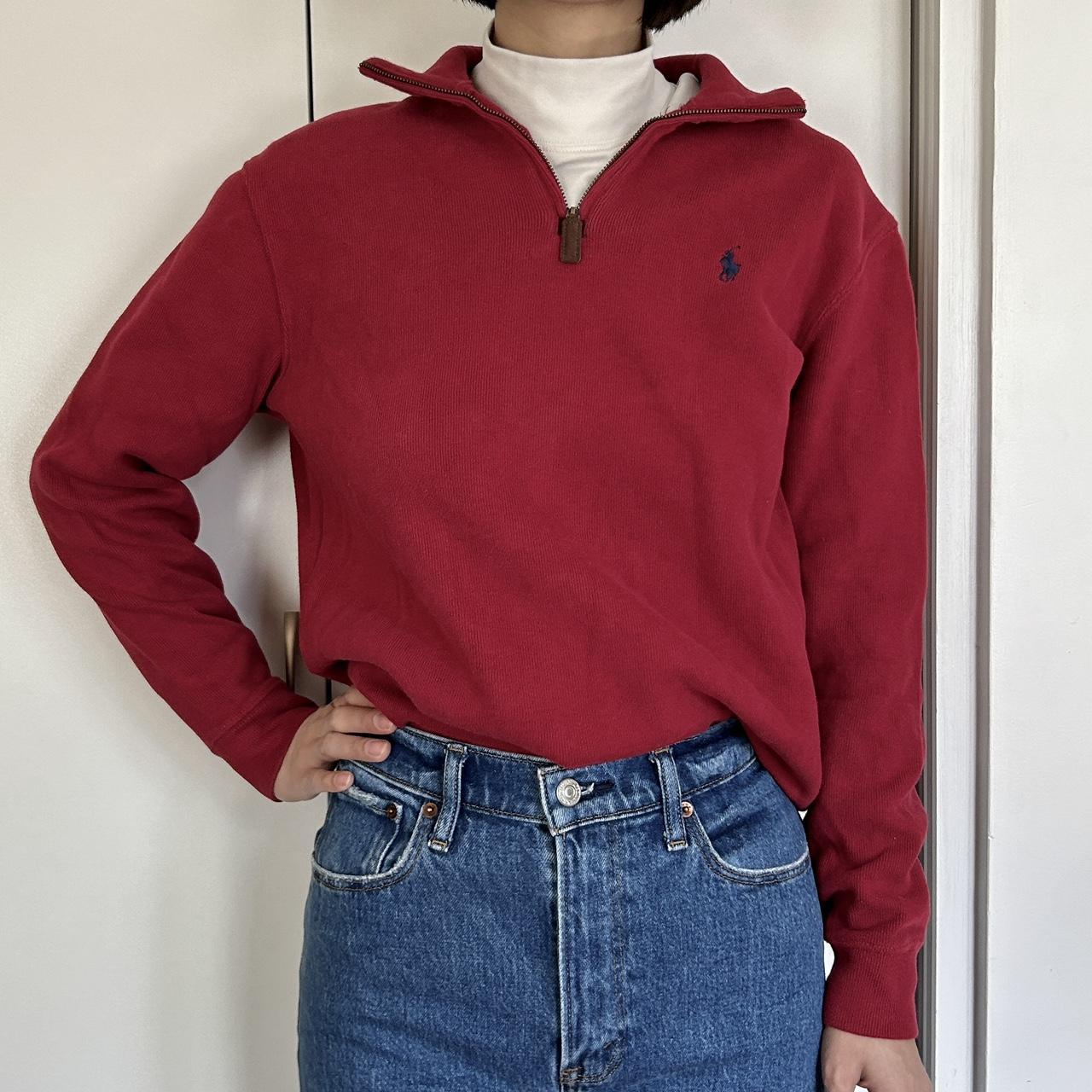 Polo Ralph Lauren Women's Red Jumper | Depop