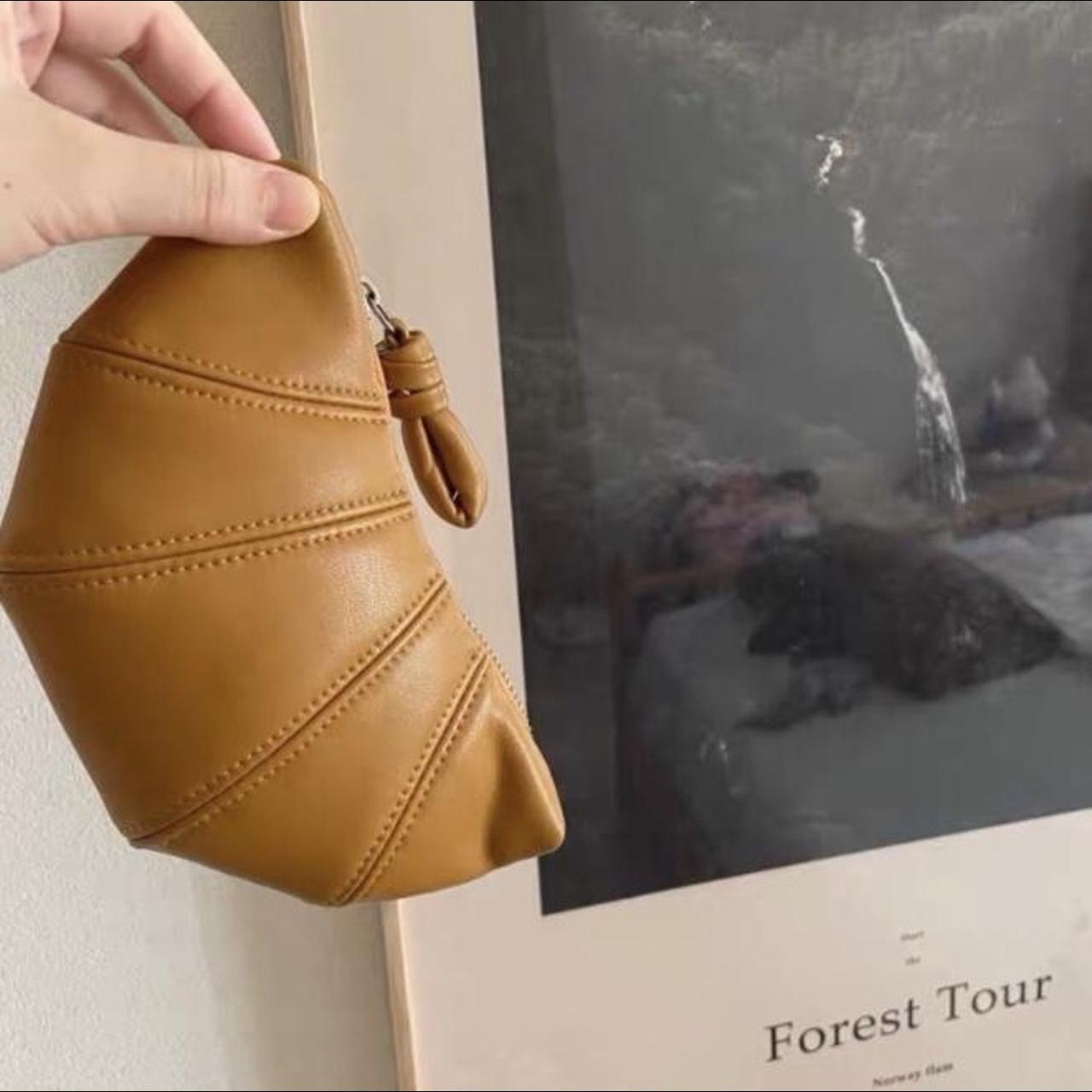 Croissant 🥐 card holder mini bag women wallet New!!... - Depop