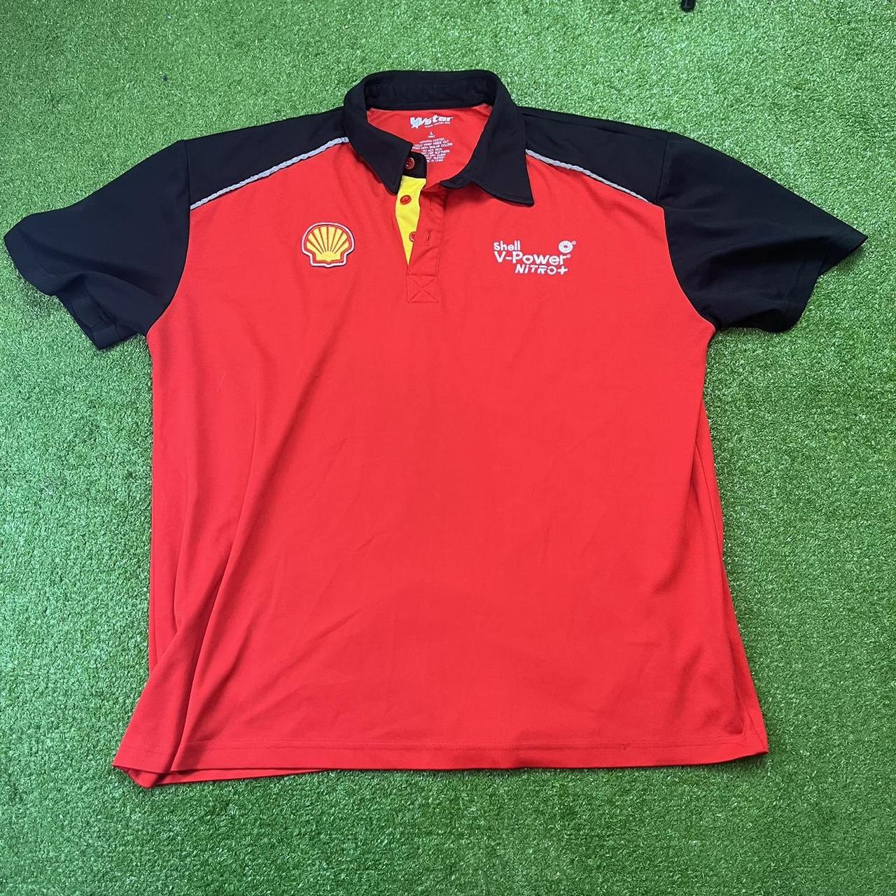 Shell Gas Station Worker Polo Size large ... - Depop