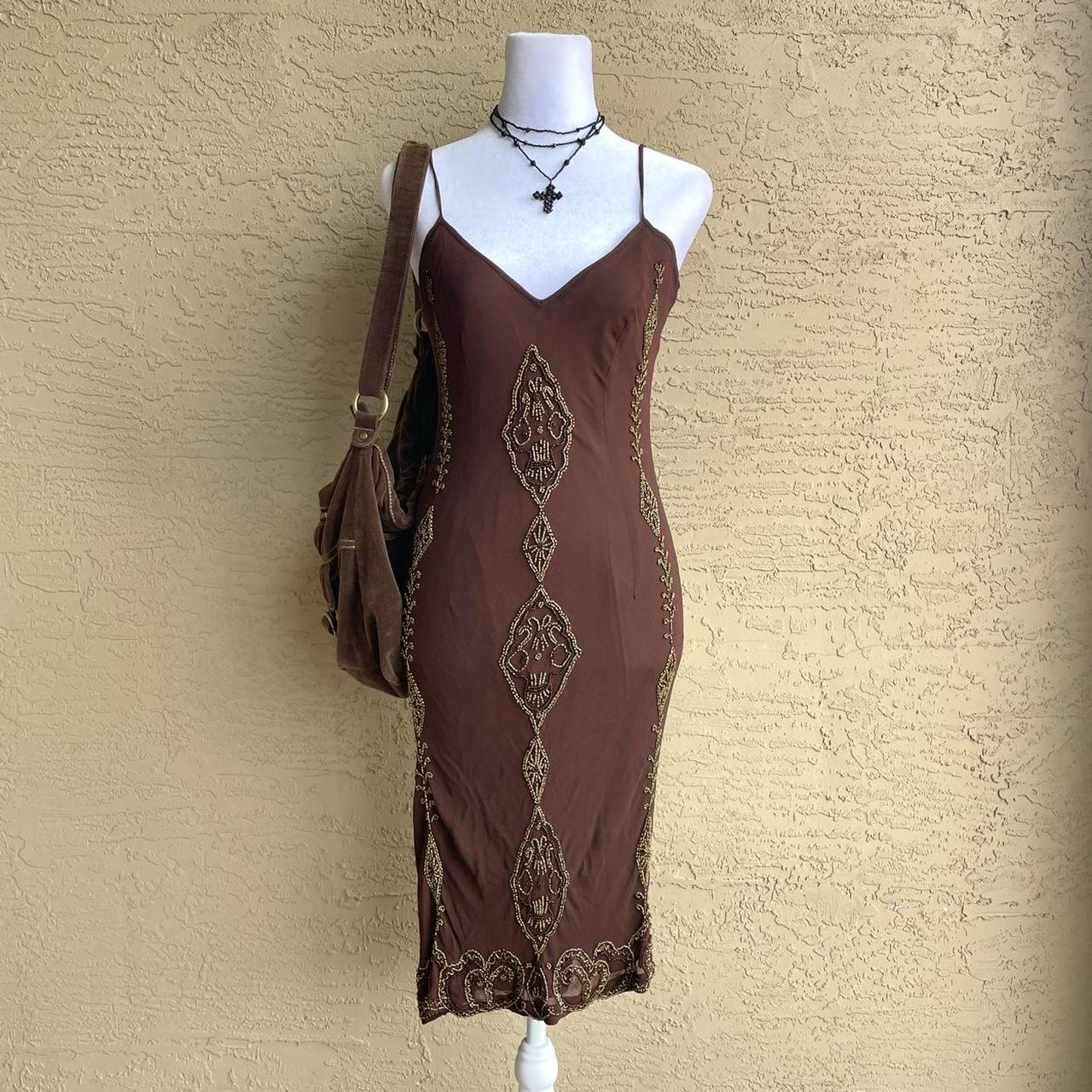 Y2k Beaded Asymmetrical Dress Fairy Euro Summer Boho... - Depop