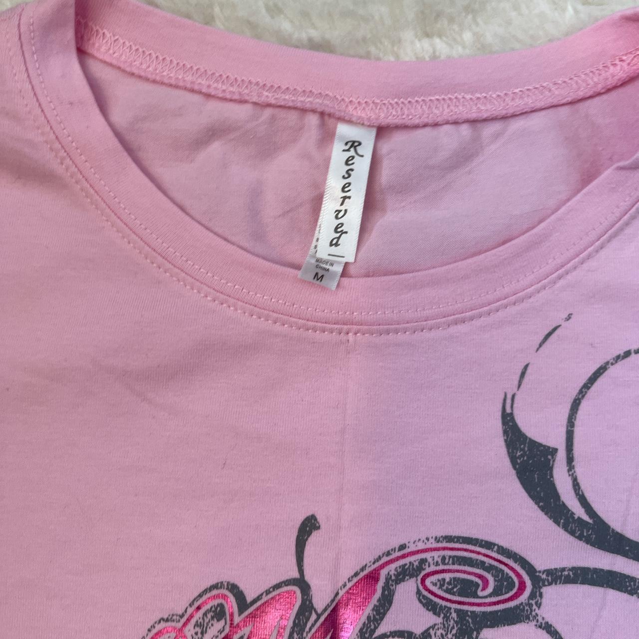 pink memphis tee with guitar so cute and in amazing... - Depop