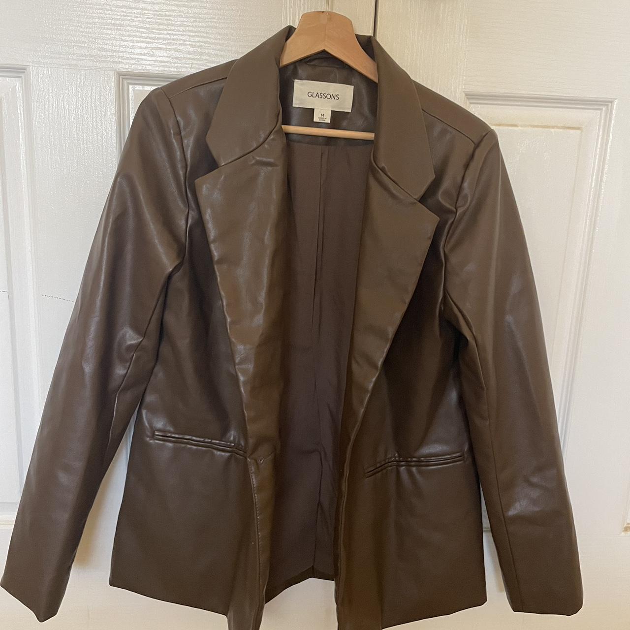 Glassons faux leather jacket size M - Depop