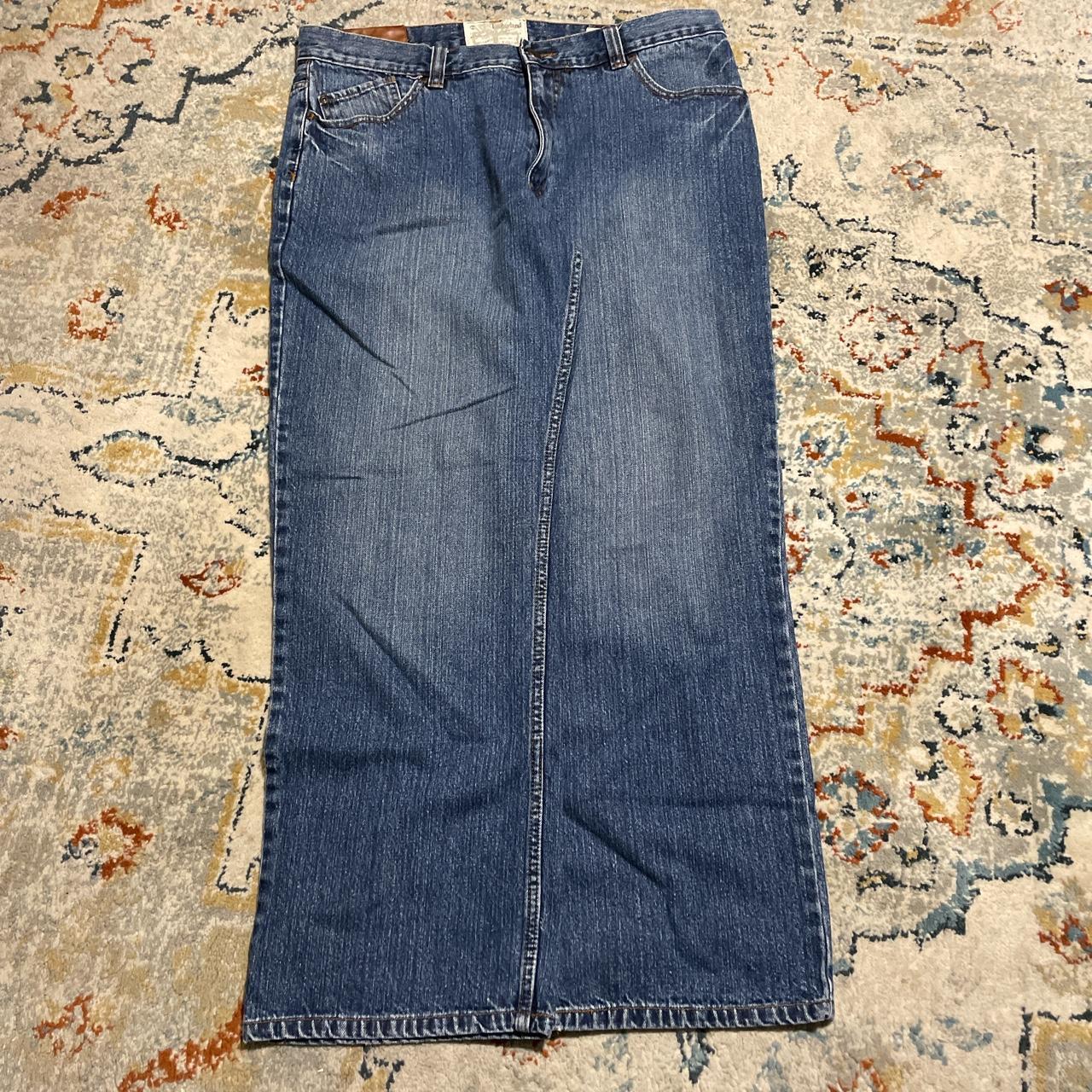 baggy timberland jeans outseam 40 inch waist 18... - Depop