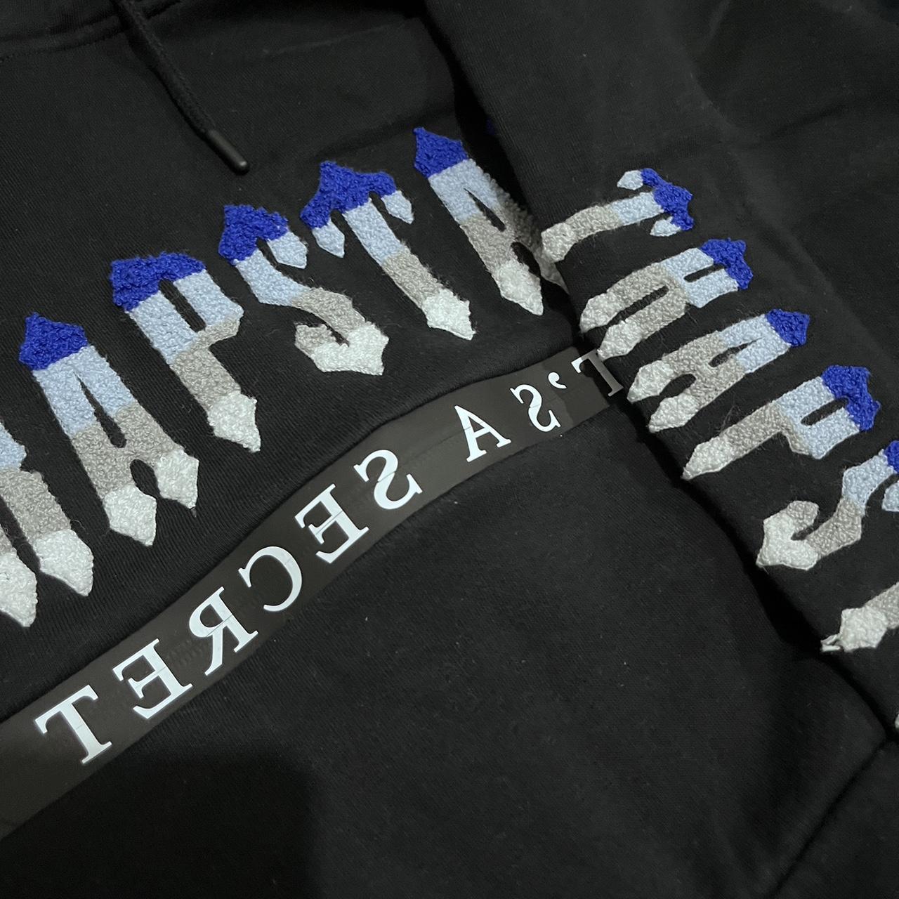 Trapstar black and blue new season tracksuit Worn 4... - Depop